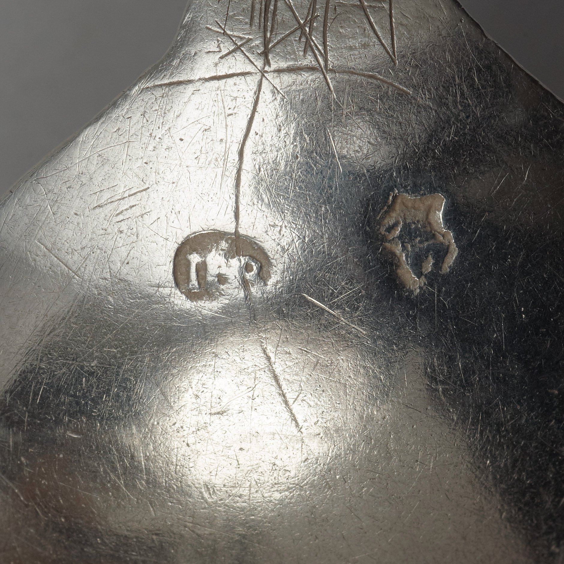 A Swedish 17th century silver spoon, marks of Jöran Hieronymi Bernegau ...