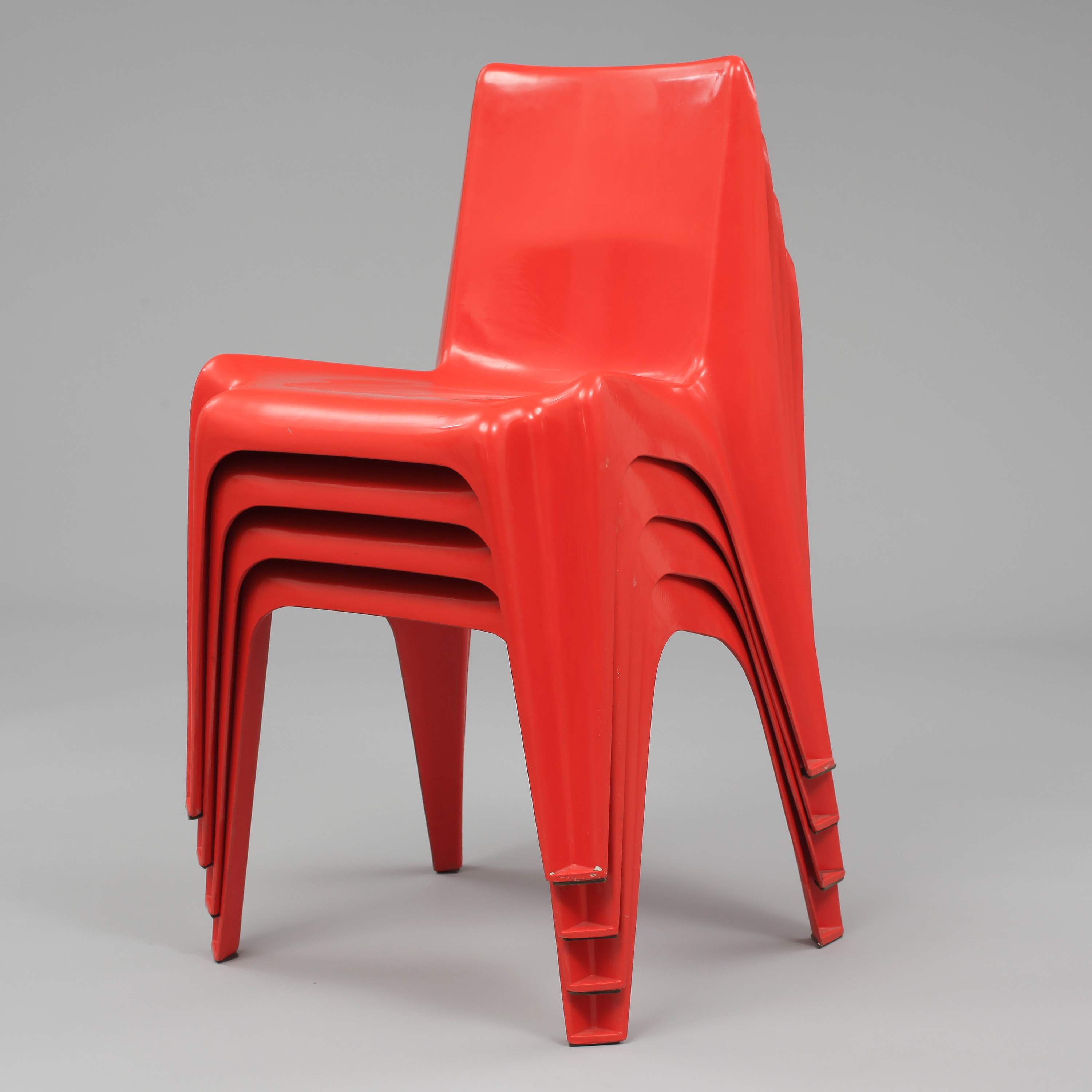 STOLAR, 4 st, "BA-1171, Bofinger Chair" Helmut Bätzner, Alfred Bätzner ...
