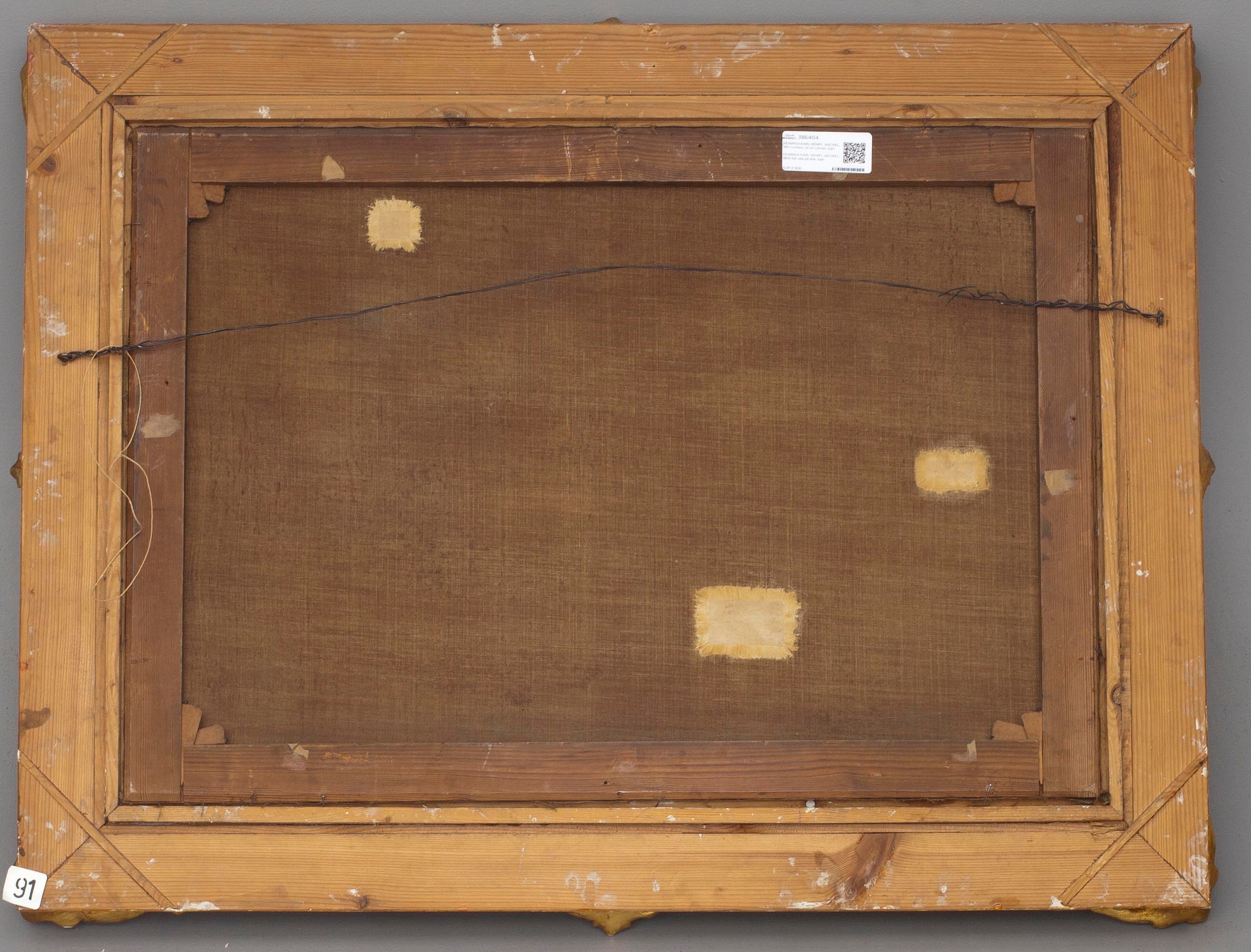 HEINRICH KARL HENRY JAECKEL, 19th century, oil on canvas, sign. - Bukowskis