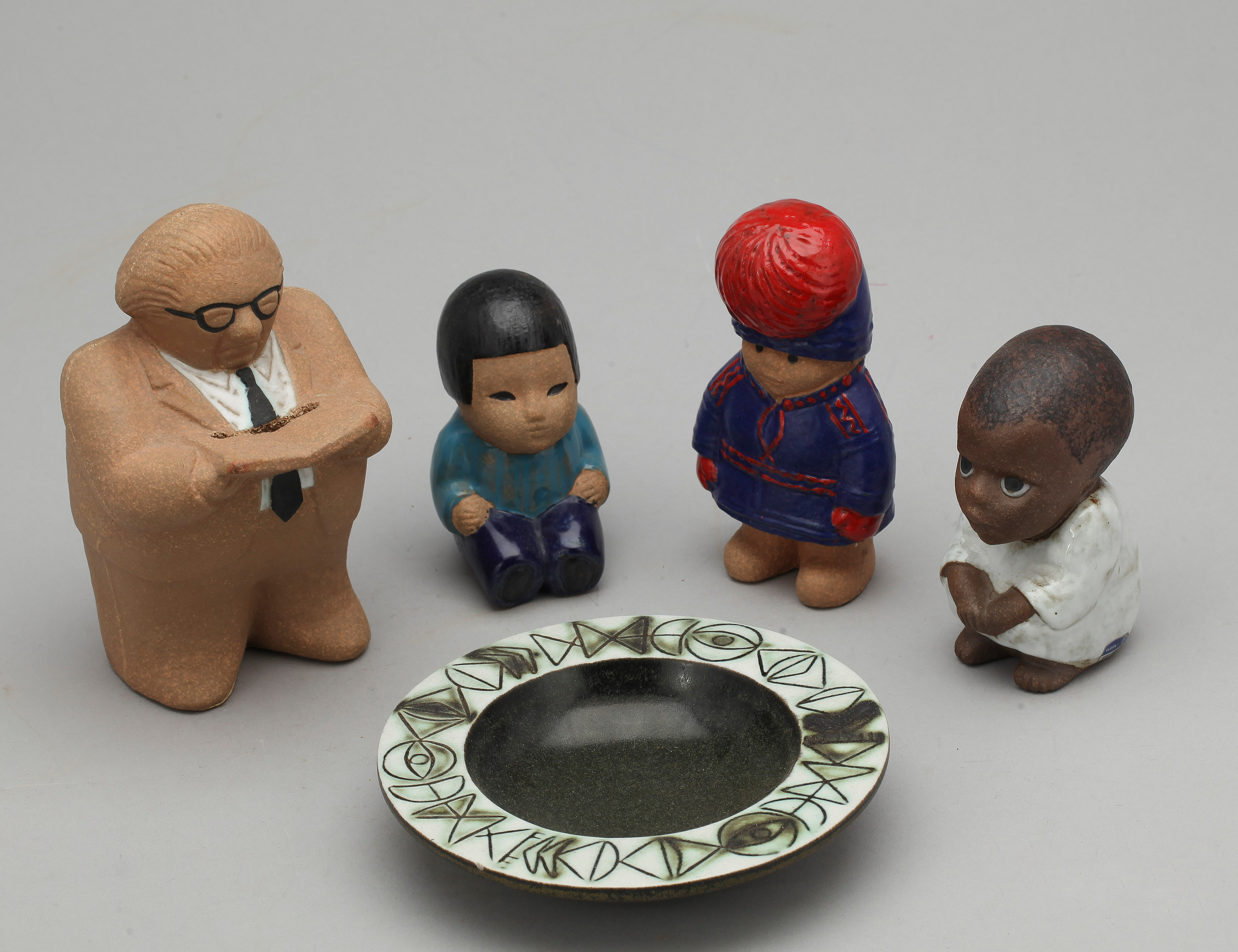 PARTI STENGODS, 5 delar, Lisa Larson, Gustavsberg. - Bukowskis