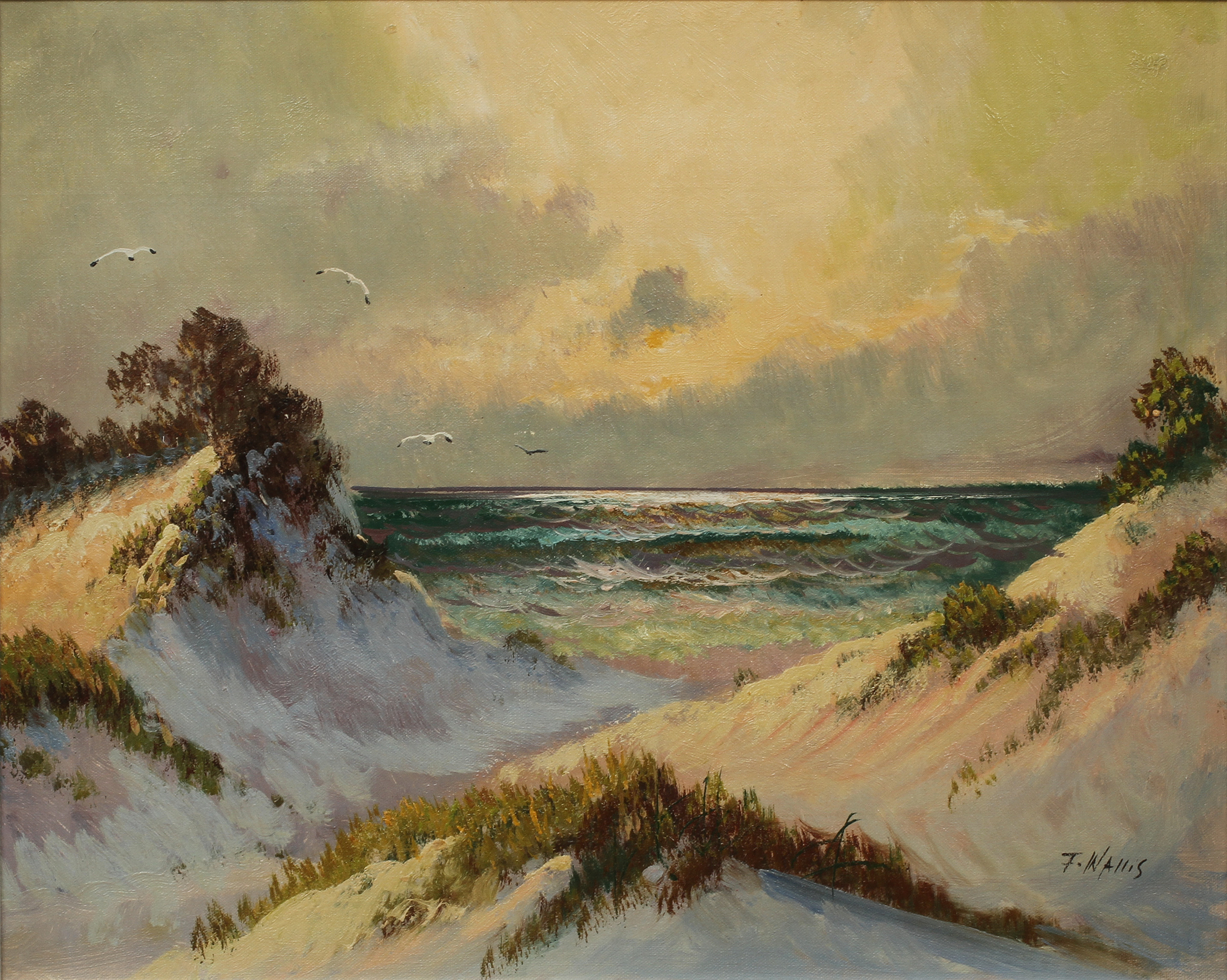 FRANK WALLIS, olja på duk, signerad. - Bukowskis