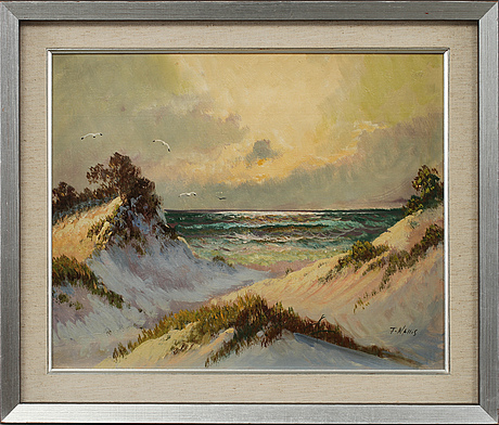 FRANK WALLIS, olja på duk, signerad. - Bukowskis