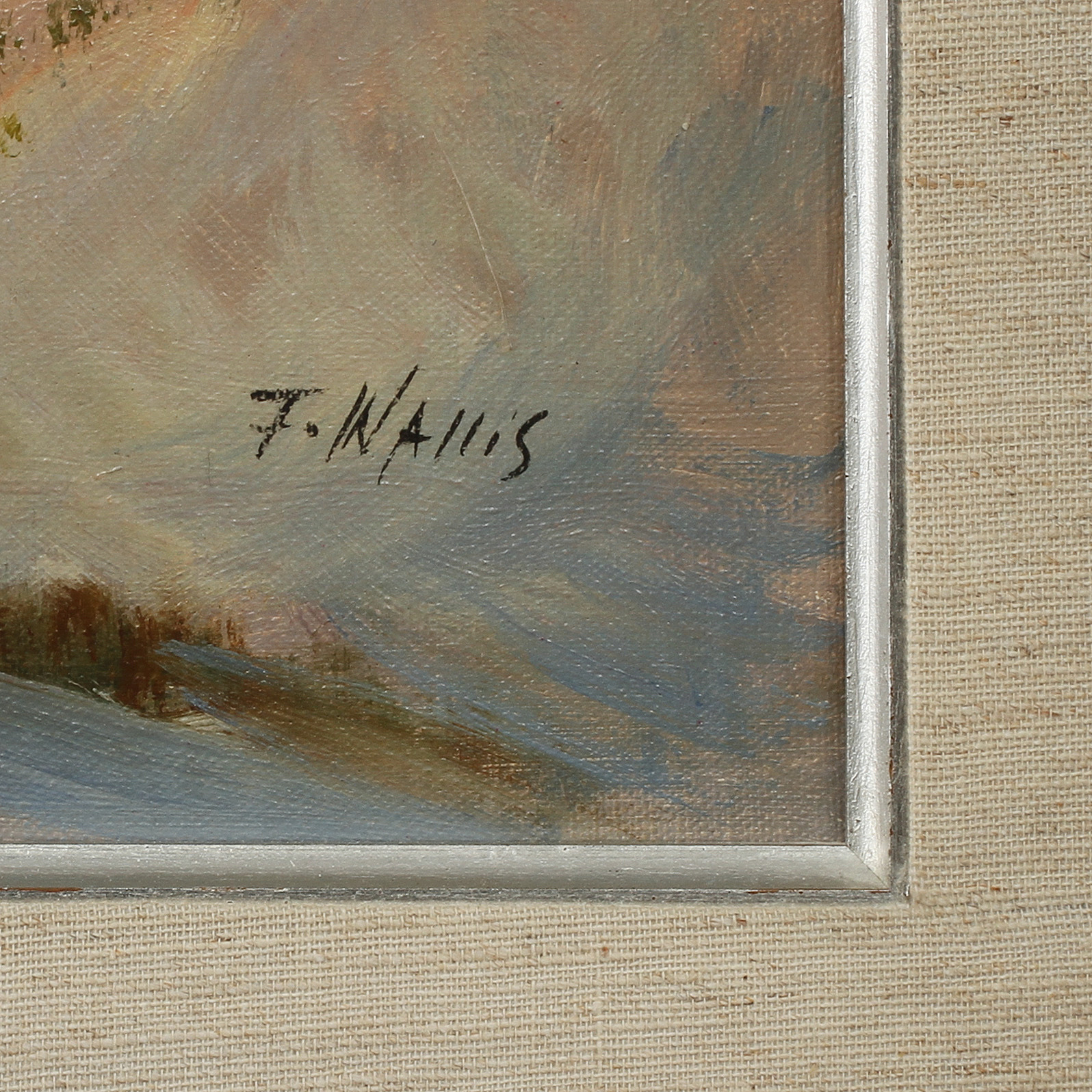 FRANK WALLIS, olja på duk, signerad. - Bukowskis