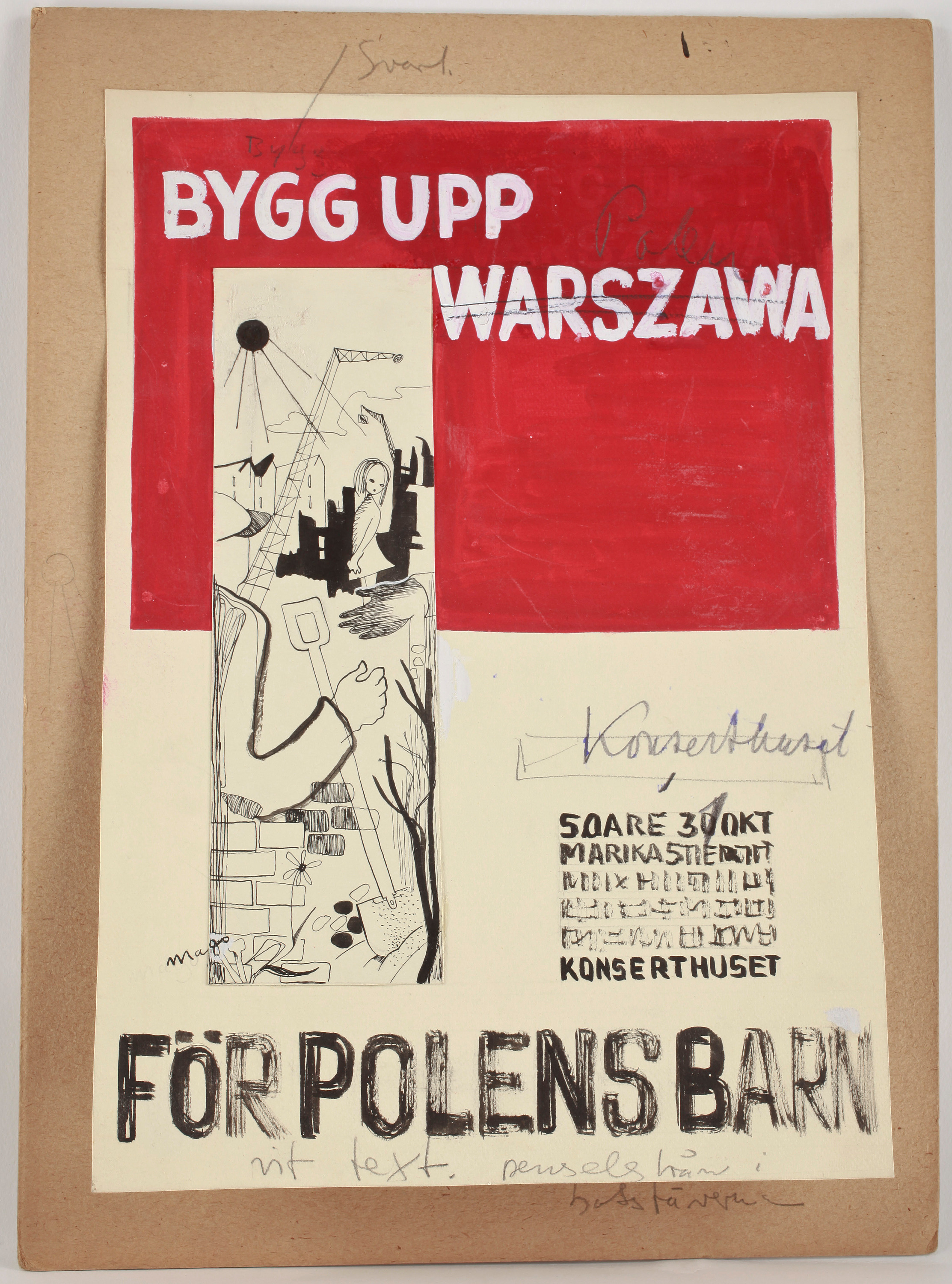 MAX GOLDSTEIN, akvarellteckningar, kostymskisser och blyertsteckningar ...