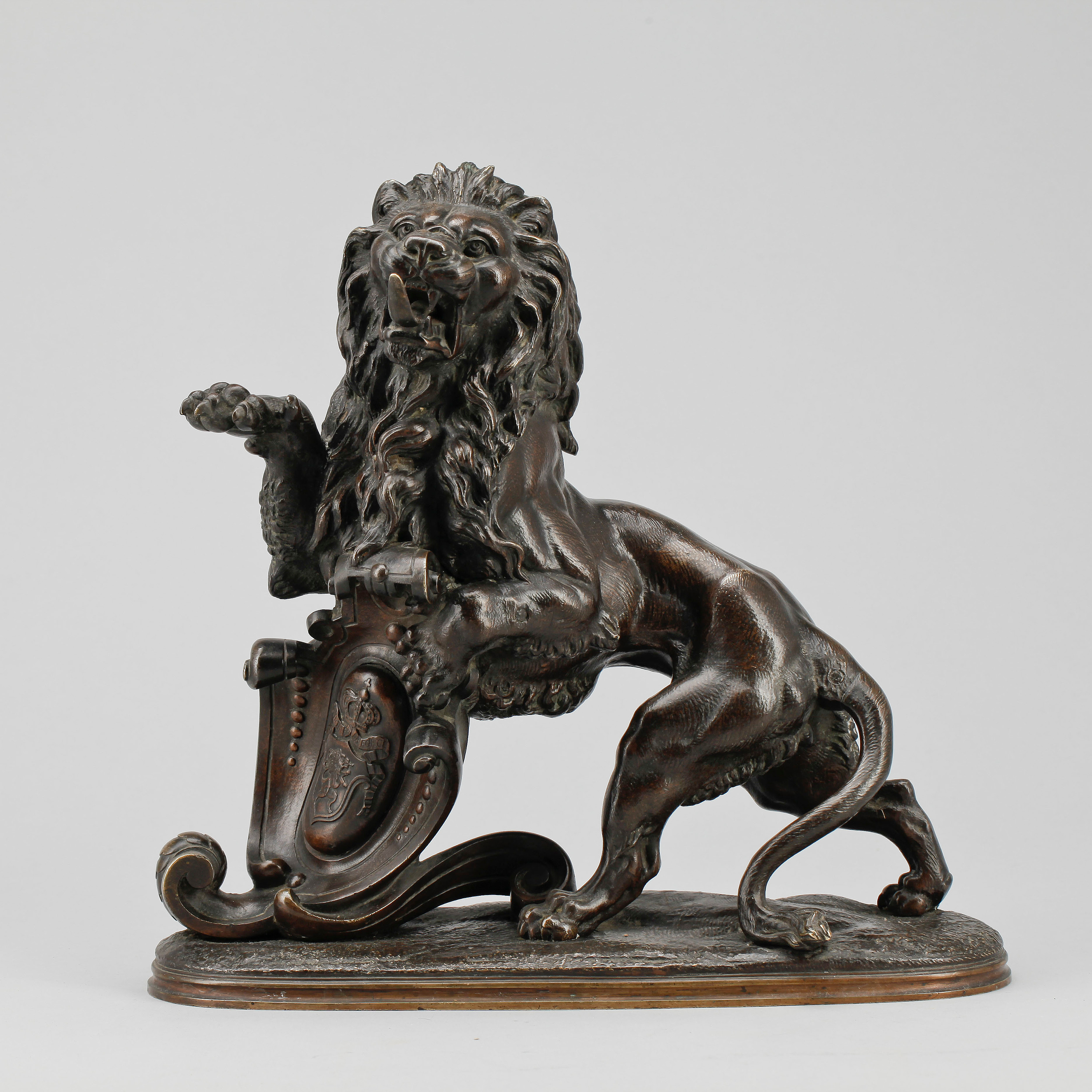 AUGUSTE LOUIS DION, troligen, skulptur, brons. Bär signatur A Dion ...