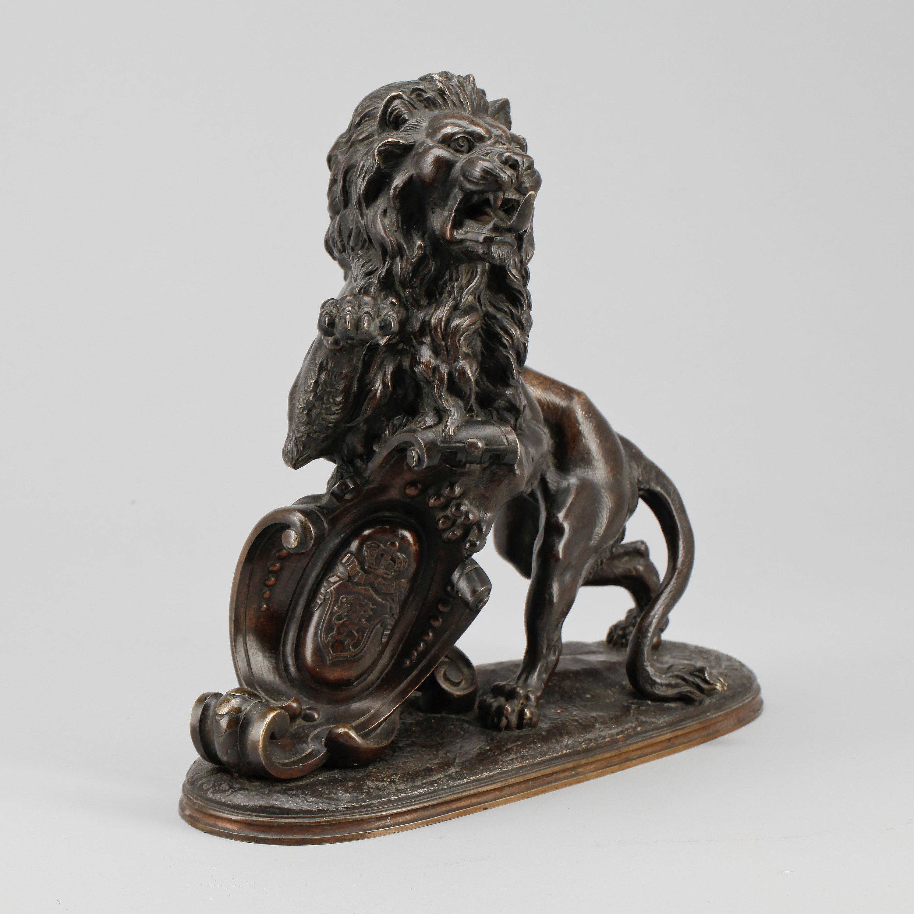 AUGUSTE LOUIS DION, troligen, skulptur, brons. Bär signatur A Dion ...