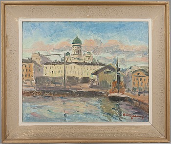 WILLIAM AHLGREN, olja på duk, signerad. - Bukowskis