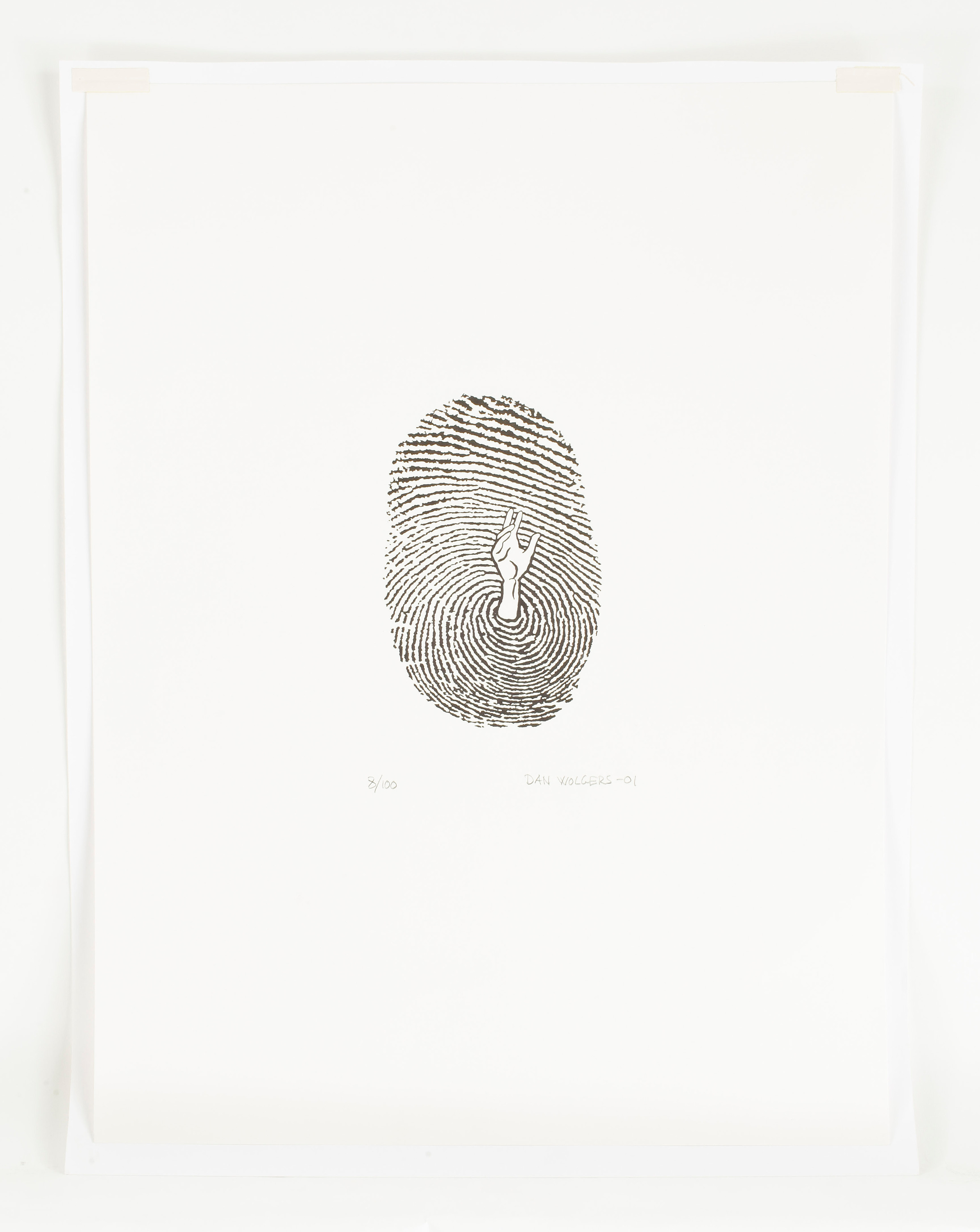 DAN WOLGERS, seriegrafi. Sign Dan Wolgers och dat -01. Numrerad 8/100 ...