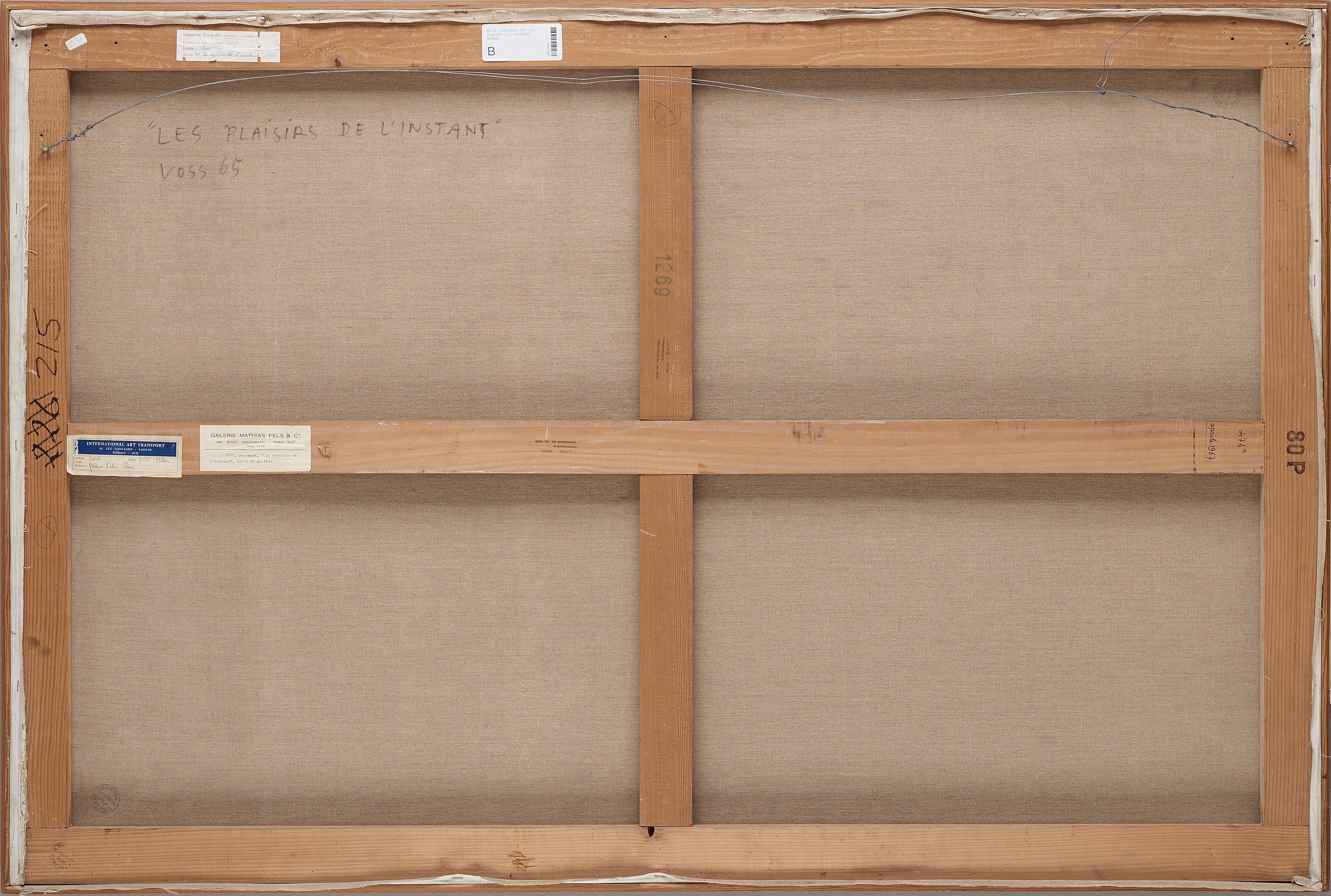 Jan Voss, "Les Plaisirs de L'instant". - Bukowskis