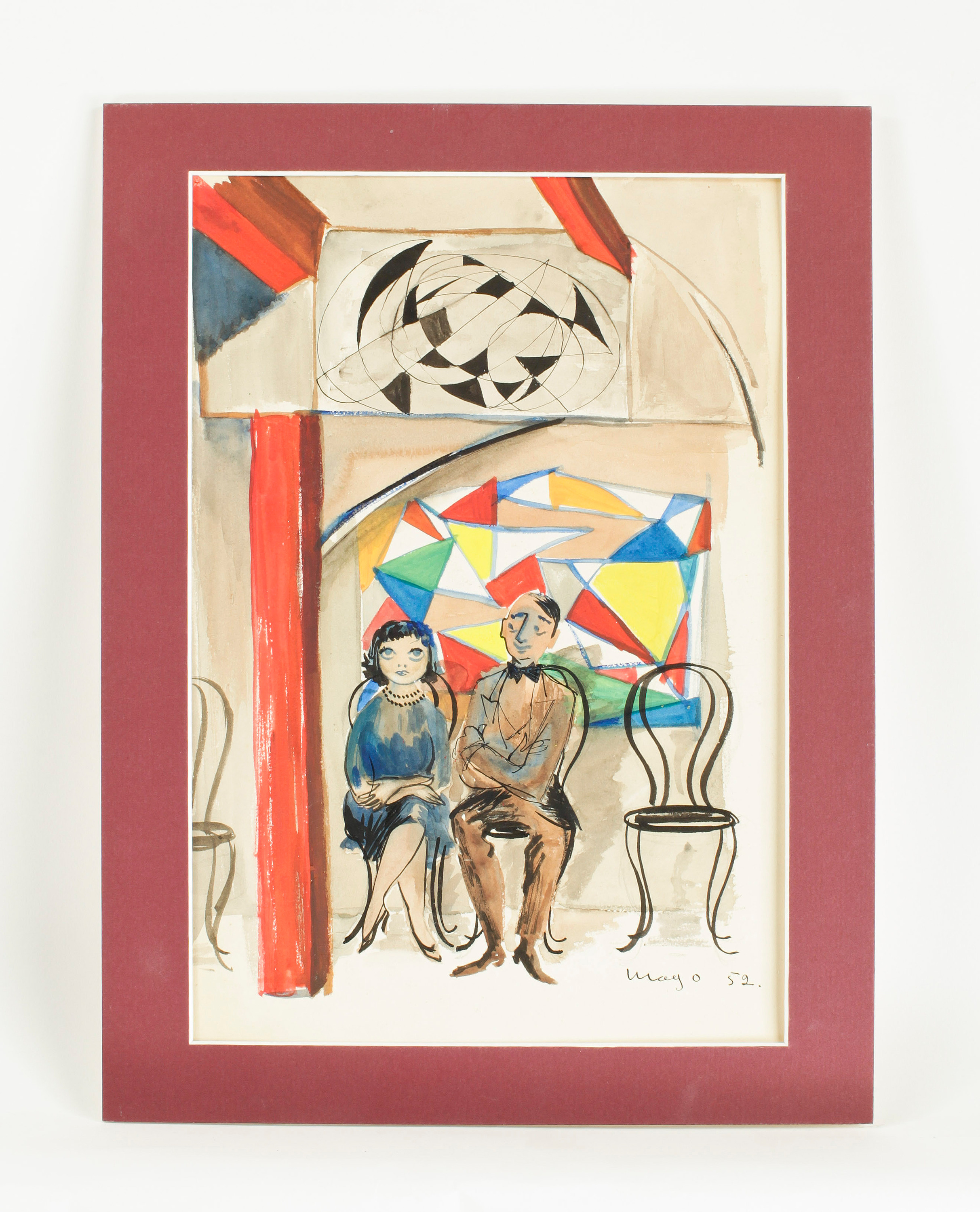 MAX GOLDSTEIN, 22 teckningar, pastell, akvarell samt i tusch. Delvis ...