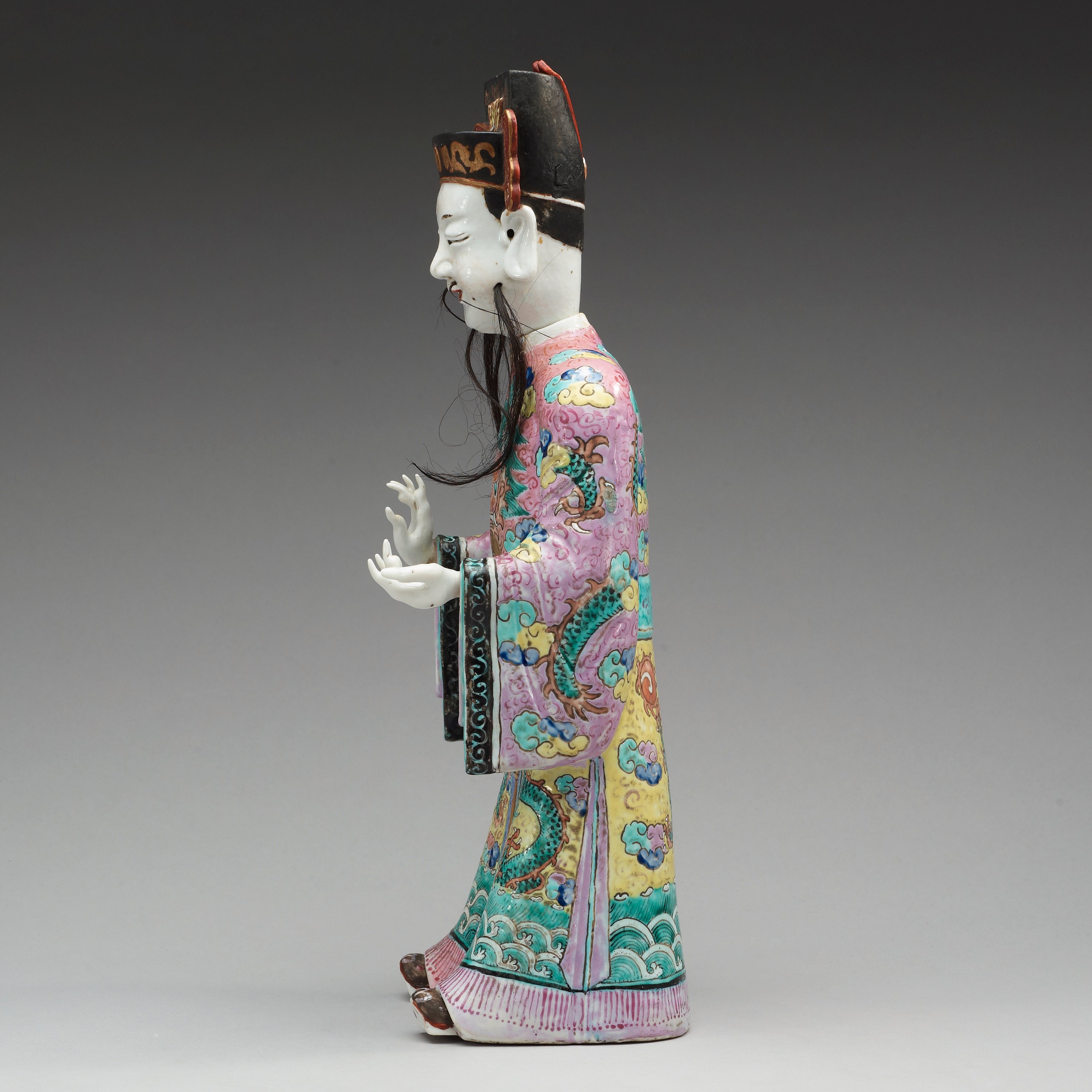 A large famille rose figure, Qing dynasty, 19th Century. - Bukowskis