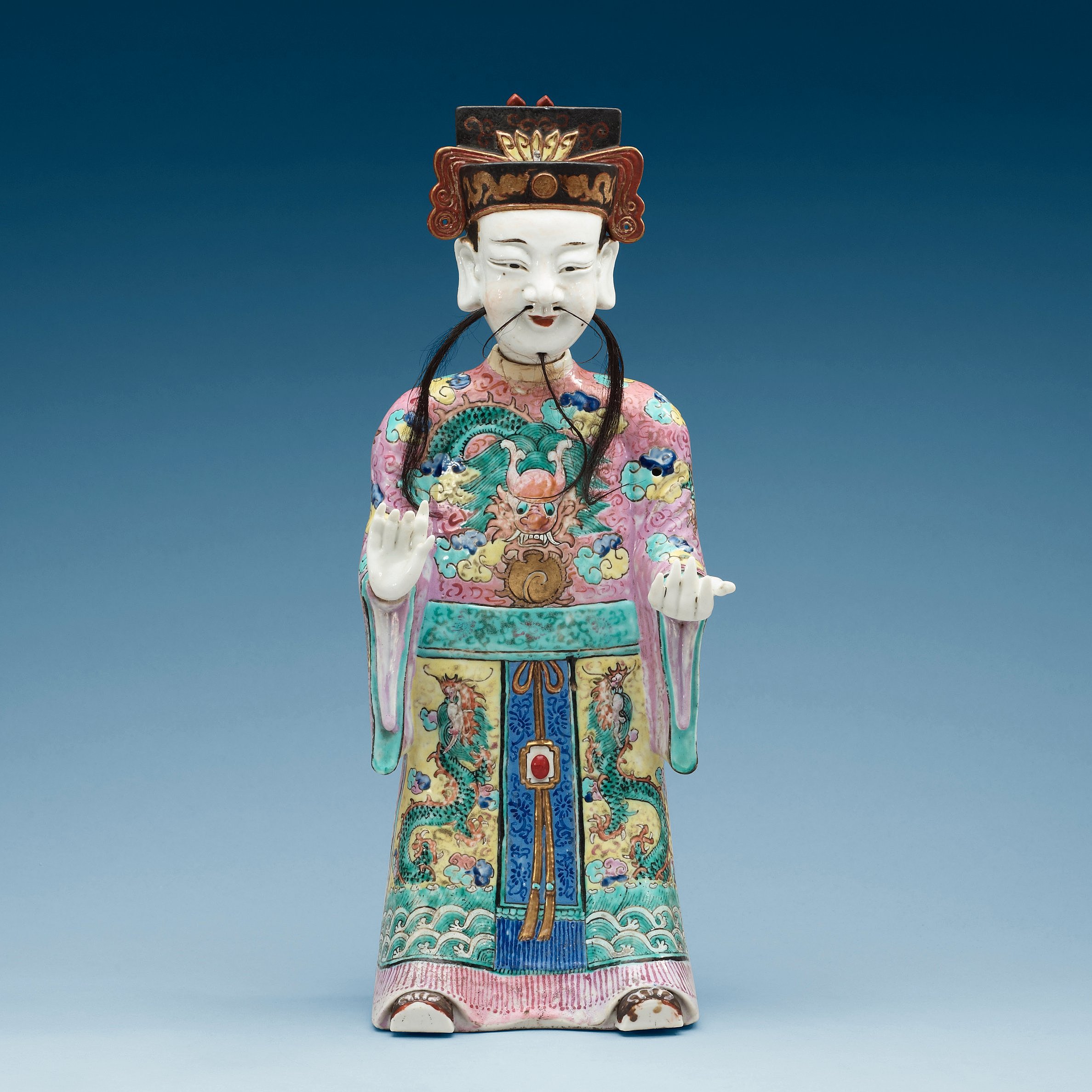 A large famille rose figure, Qing dynasty, 19th Century. - Bukowskis