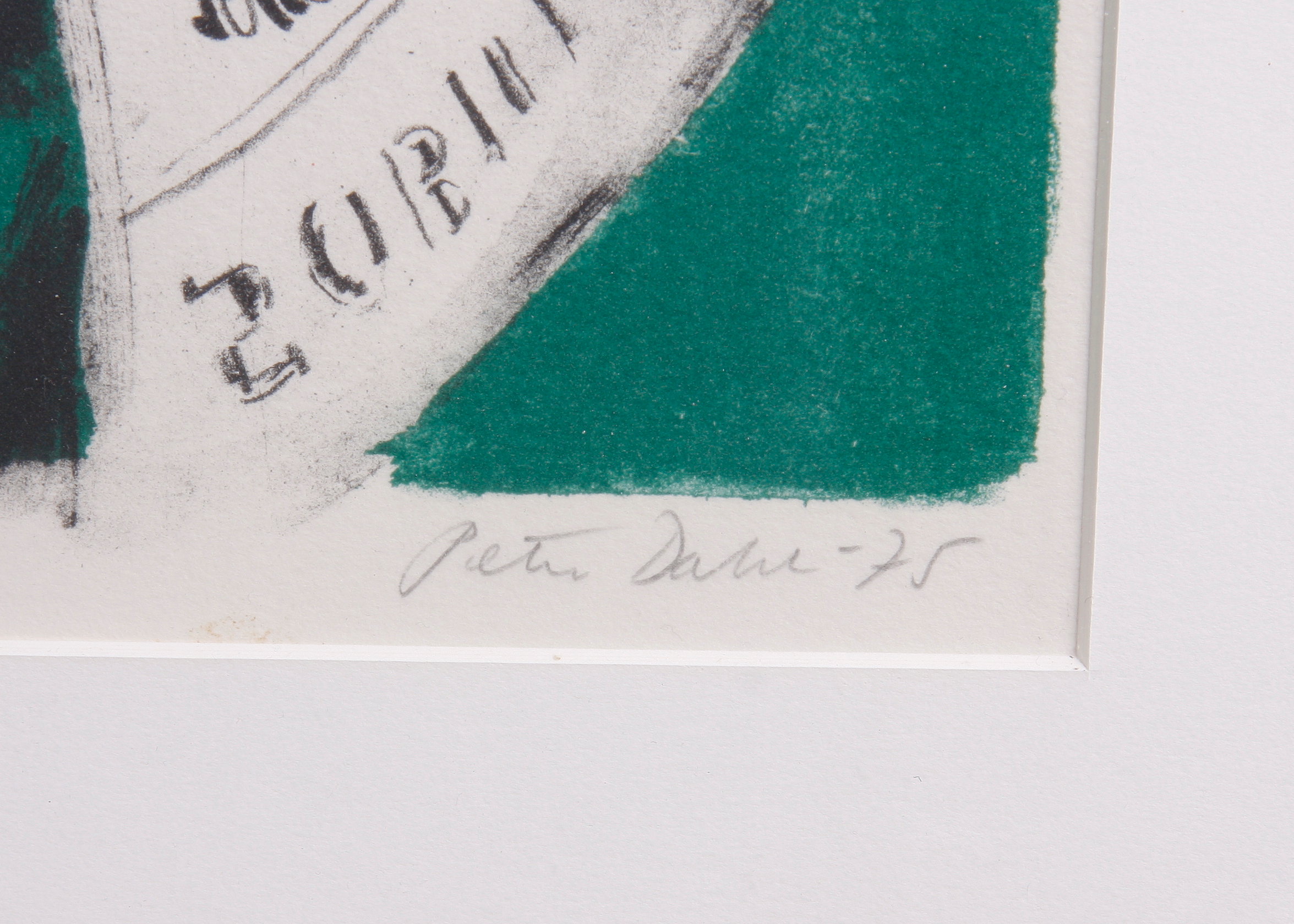 DAHL, PETER. Färglitografi. Sign provtryck. - Bukowskis