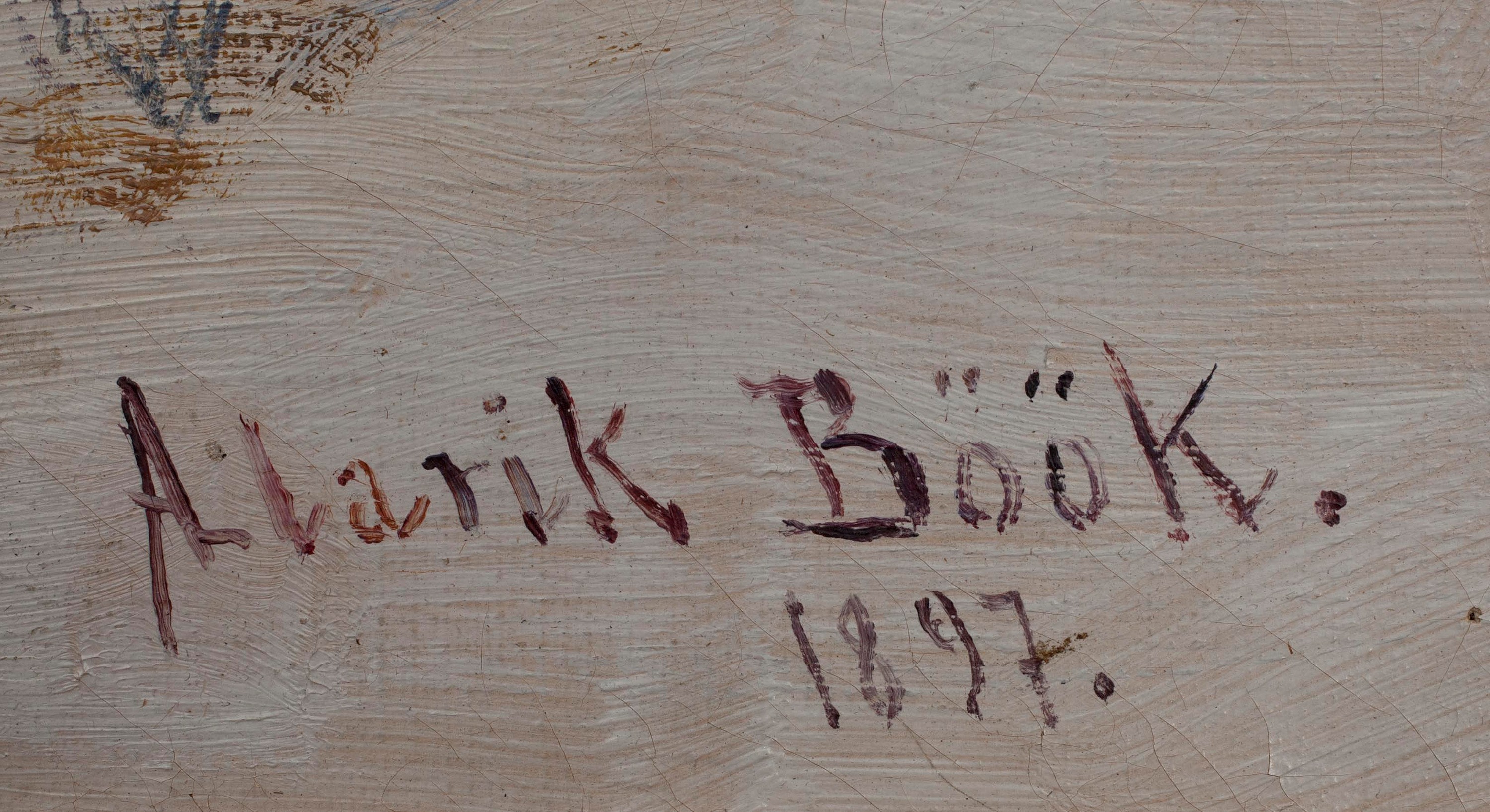 ALARIK BÖÖK, olja på duk, signerad och daterad 1897. - Bukowskis