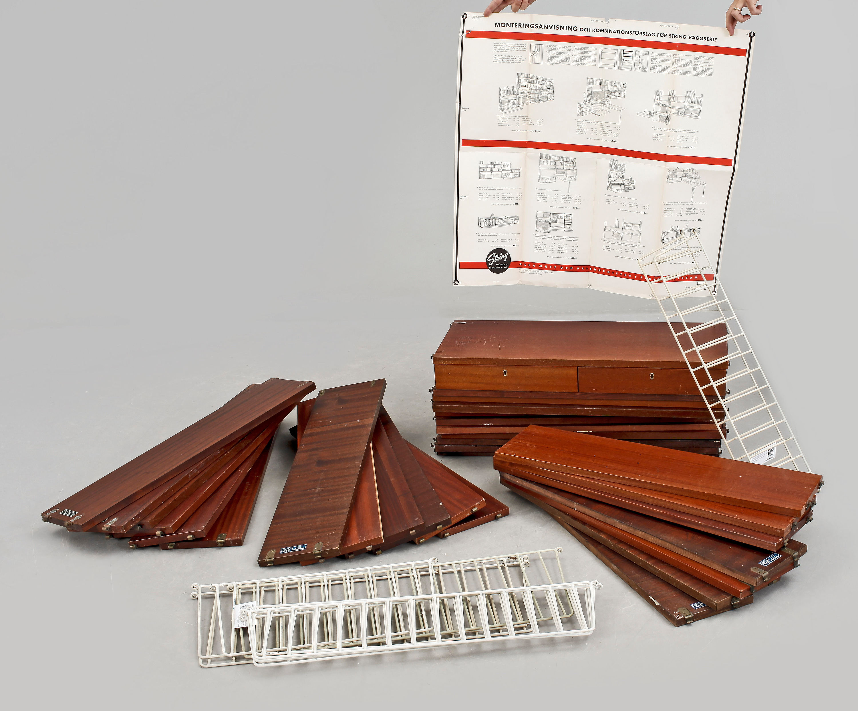 BOKHYLLA, "String"/"The Ladder Shelf", Nisse Strinning, 1950/60-tal ...