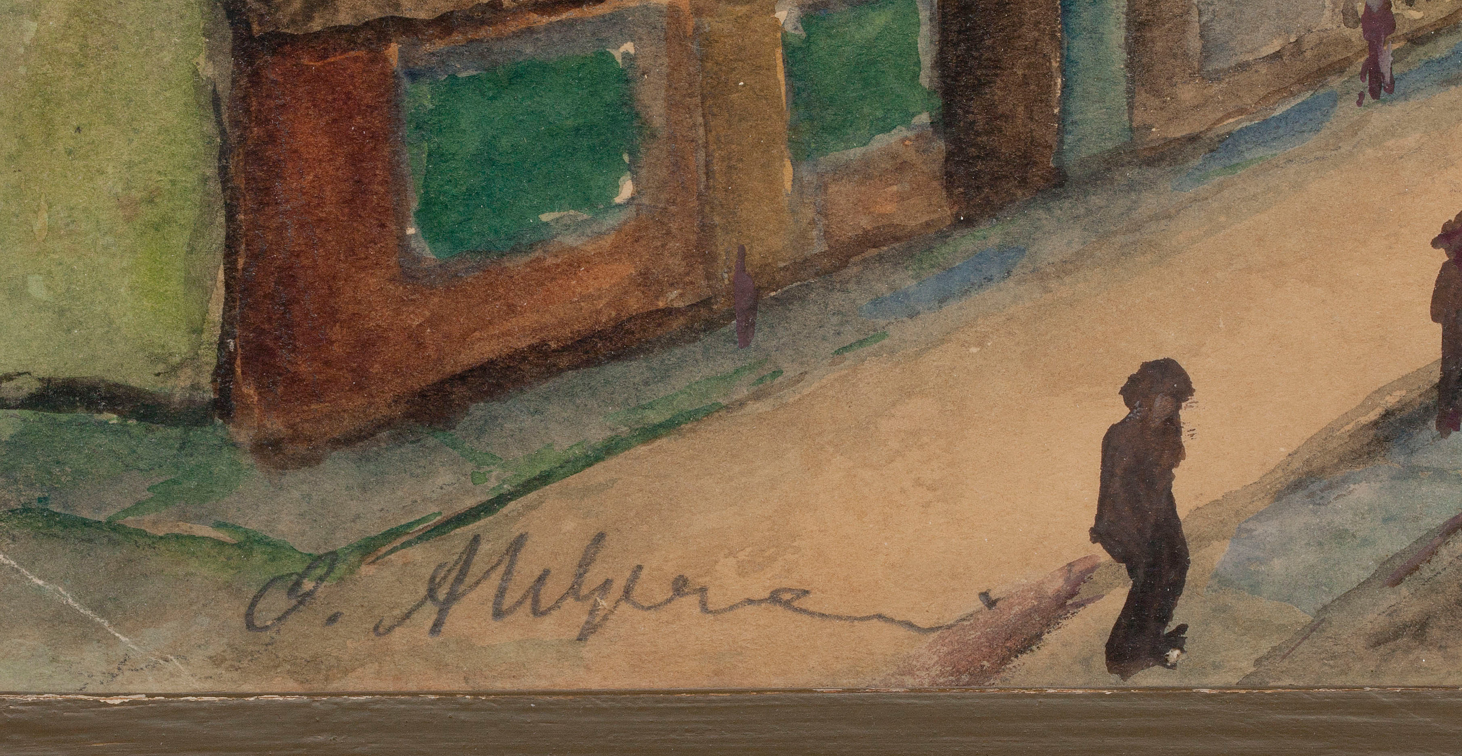 OLAVI AHLGREN, akvarell, signerad. - Bukowskis