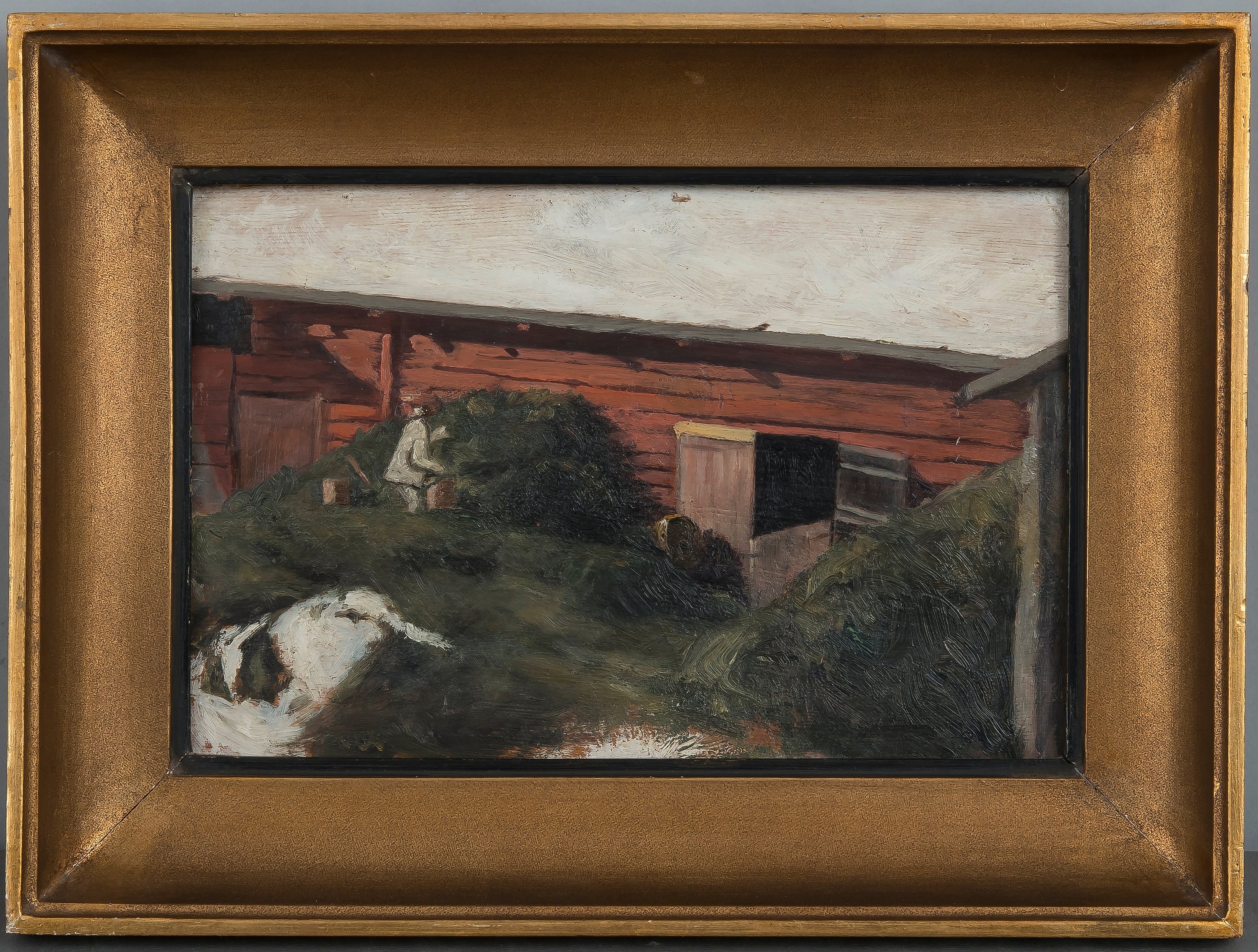 HUGO SIMBERG, olja på skiva. - Bukowskis