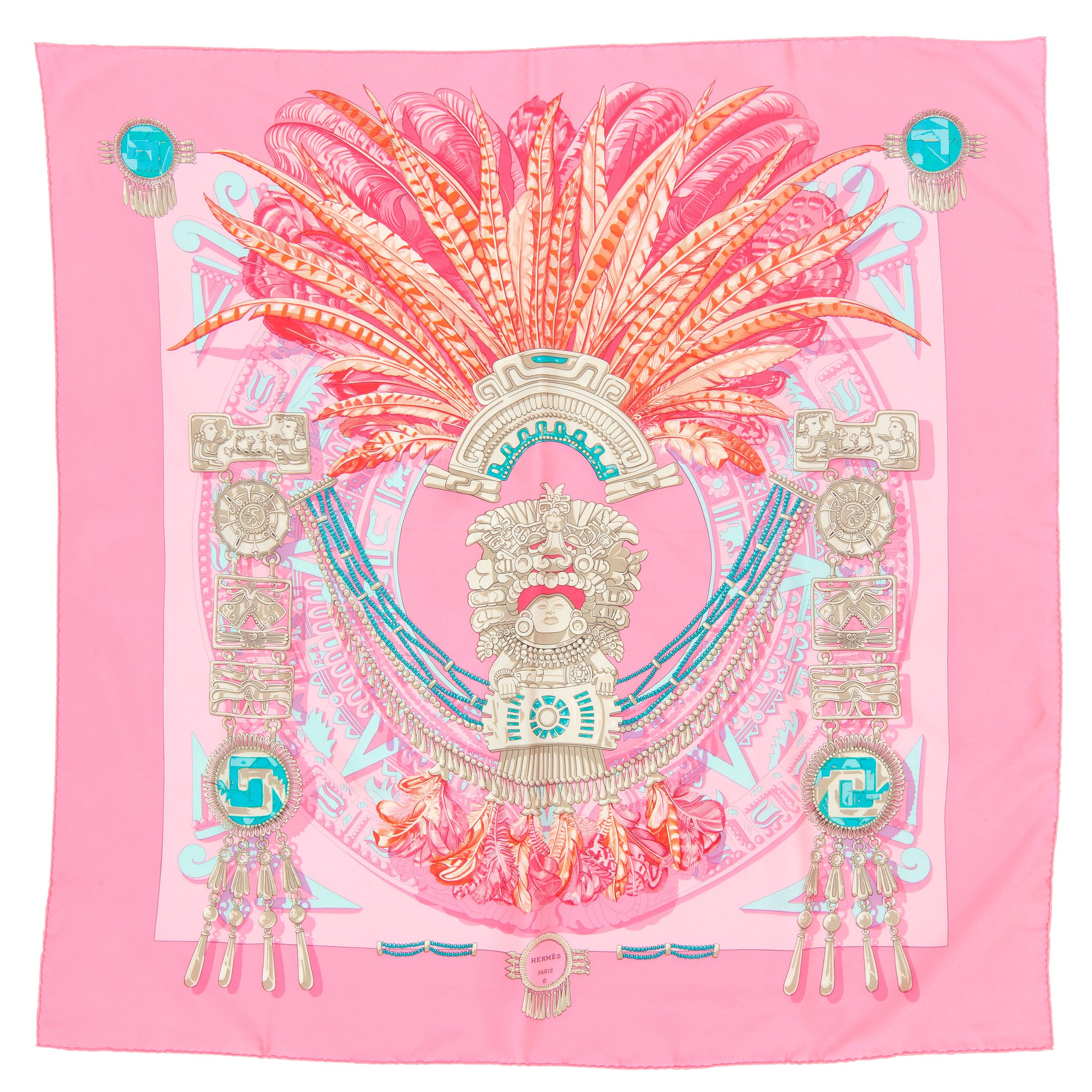 HERM S A Silk Scarf Mexique Bukowskis herm-s-a-silk-scarf-mexique-bukowskis