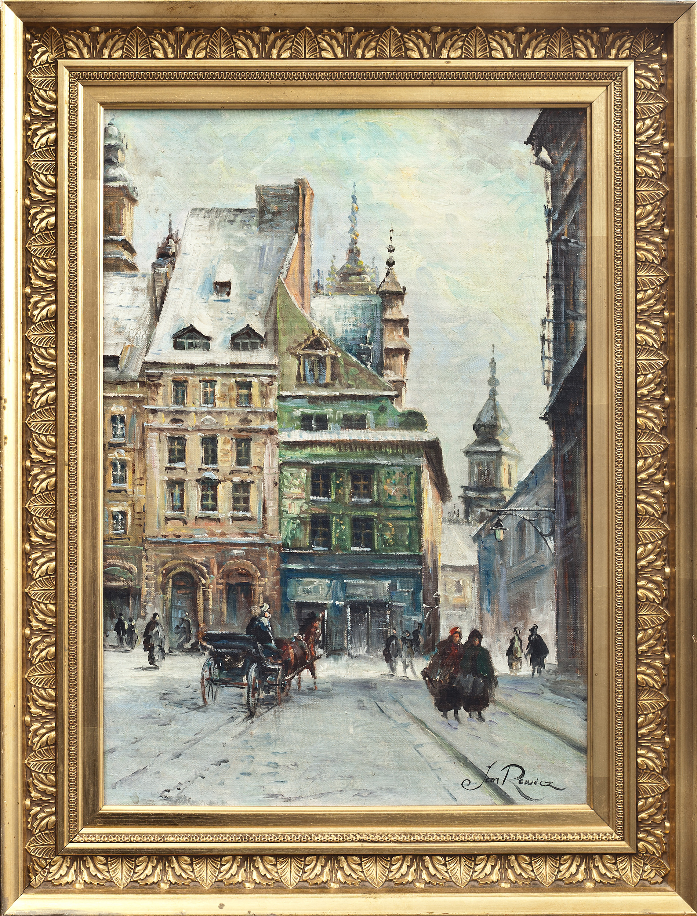 JAN RAWICZ, olja på duk, signerad, 1900-tal. - Bukowskis