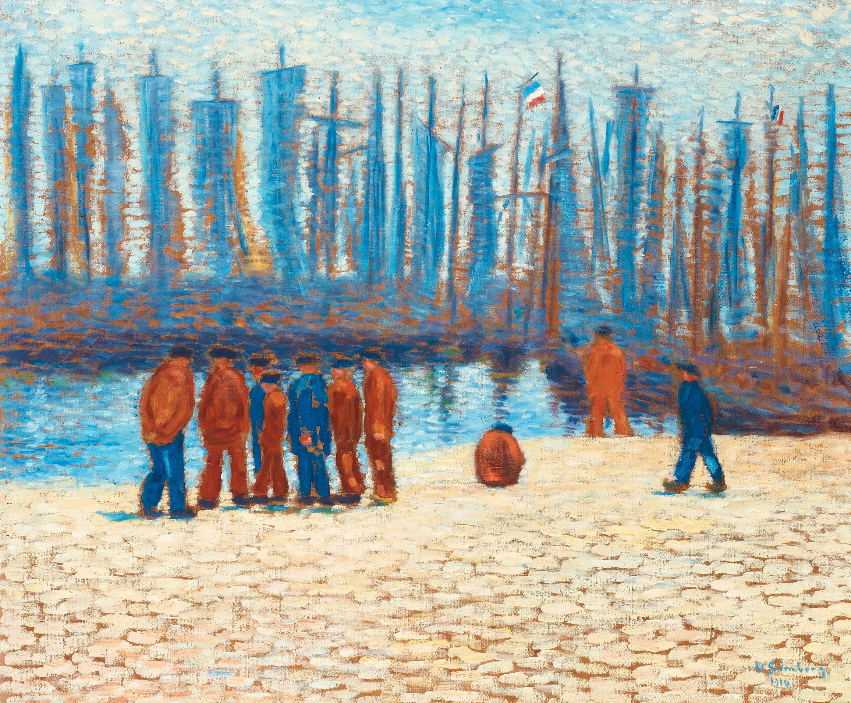 Hugo Simberg, "Motiv från Bretagne" (Scene from Brittany). - Bukowskis