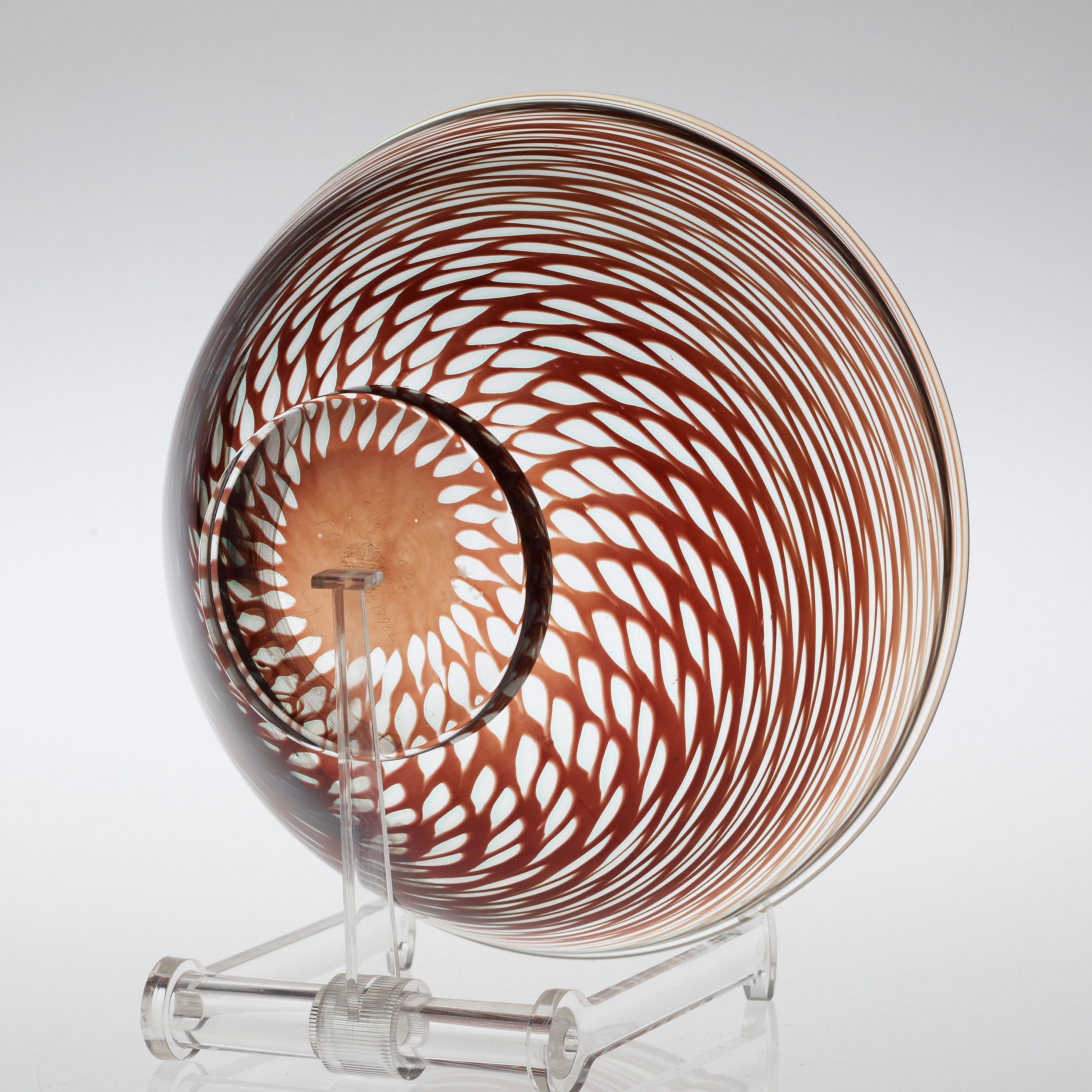 Edward Hald, An Edward Hald 'Slipgraal' glass bowl, Orrefors 1954 ...