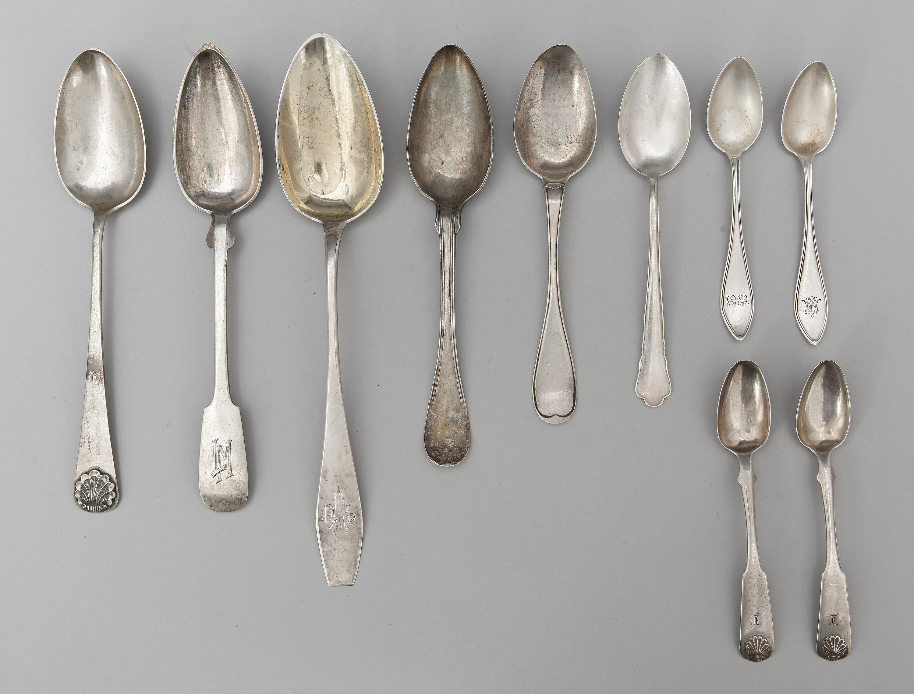 SKEDAR, 10 st, silver, bland annat Anders Gottlieb Herkepeus (1821-67 ...