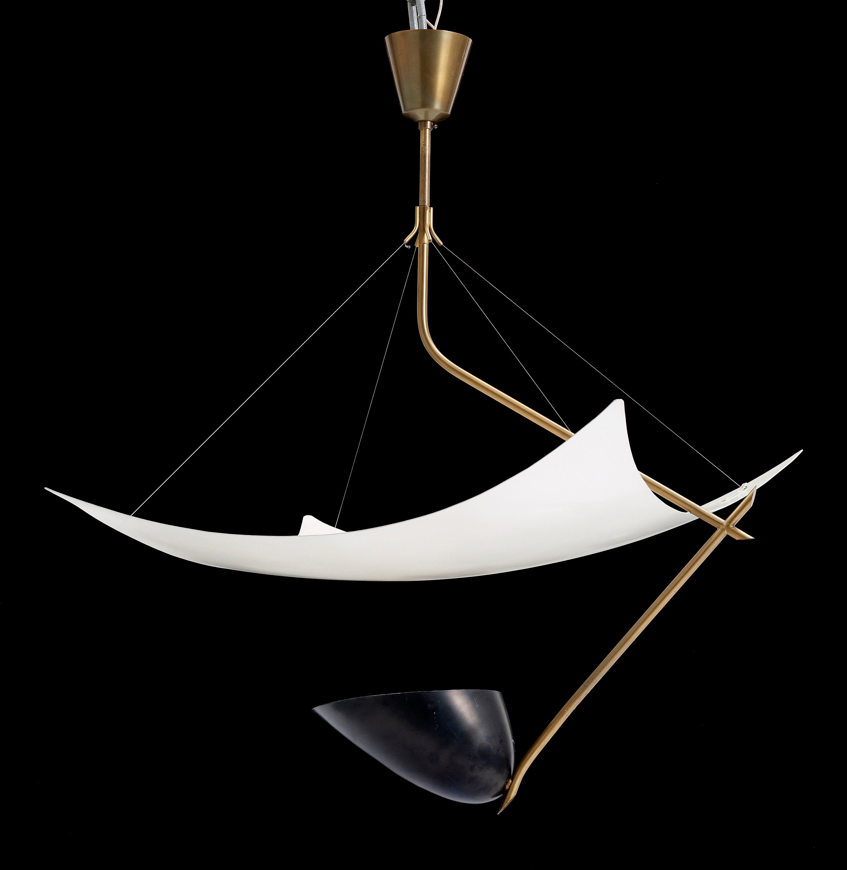 ANGELO LELLI, takarmatur, "Suspended ceiling light", Italien, 1950-tal ...