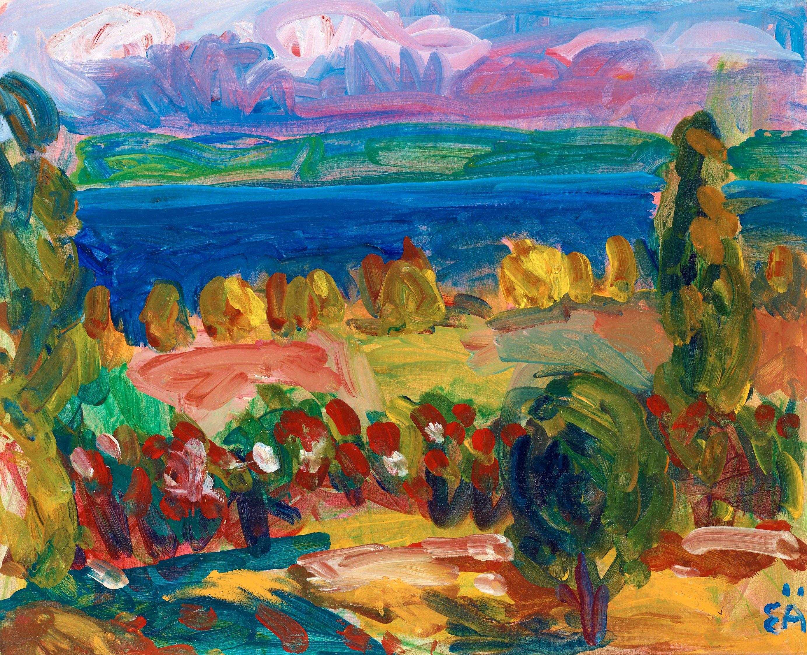 Erling Ärlingsson, Motiv från Västra Emtervik. - Bukowskis