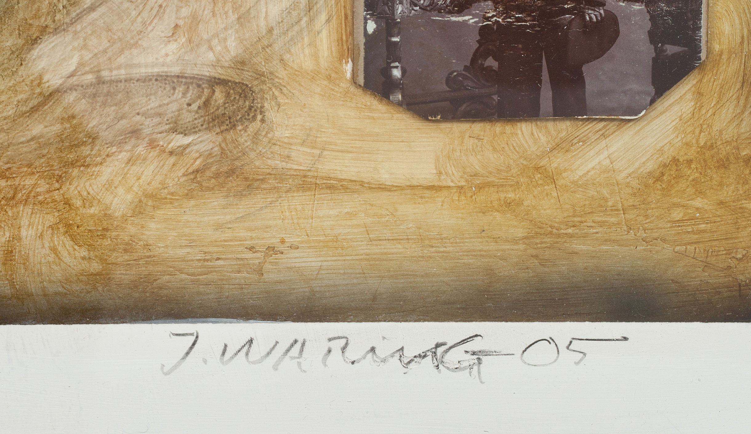 JÖRGEN WARING, blandteknik och collage, signerad och daterad -05 ...