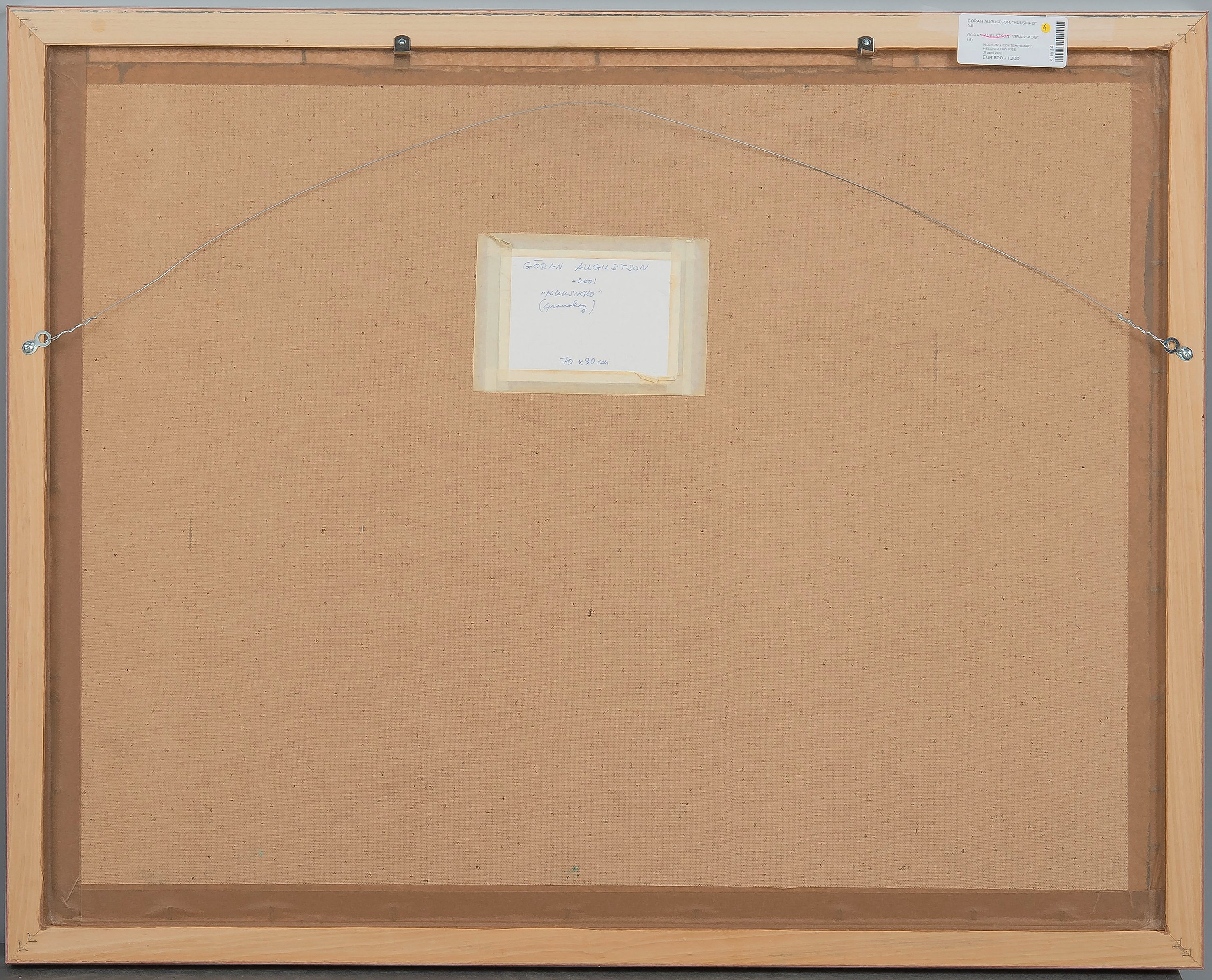 Göran Augustson, "FIR FOREST". - Bukowskis