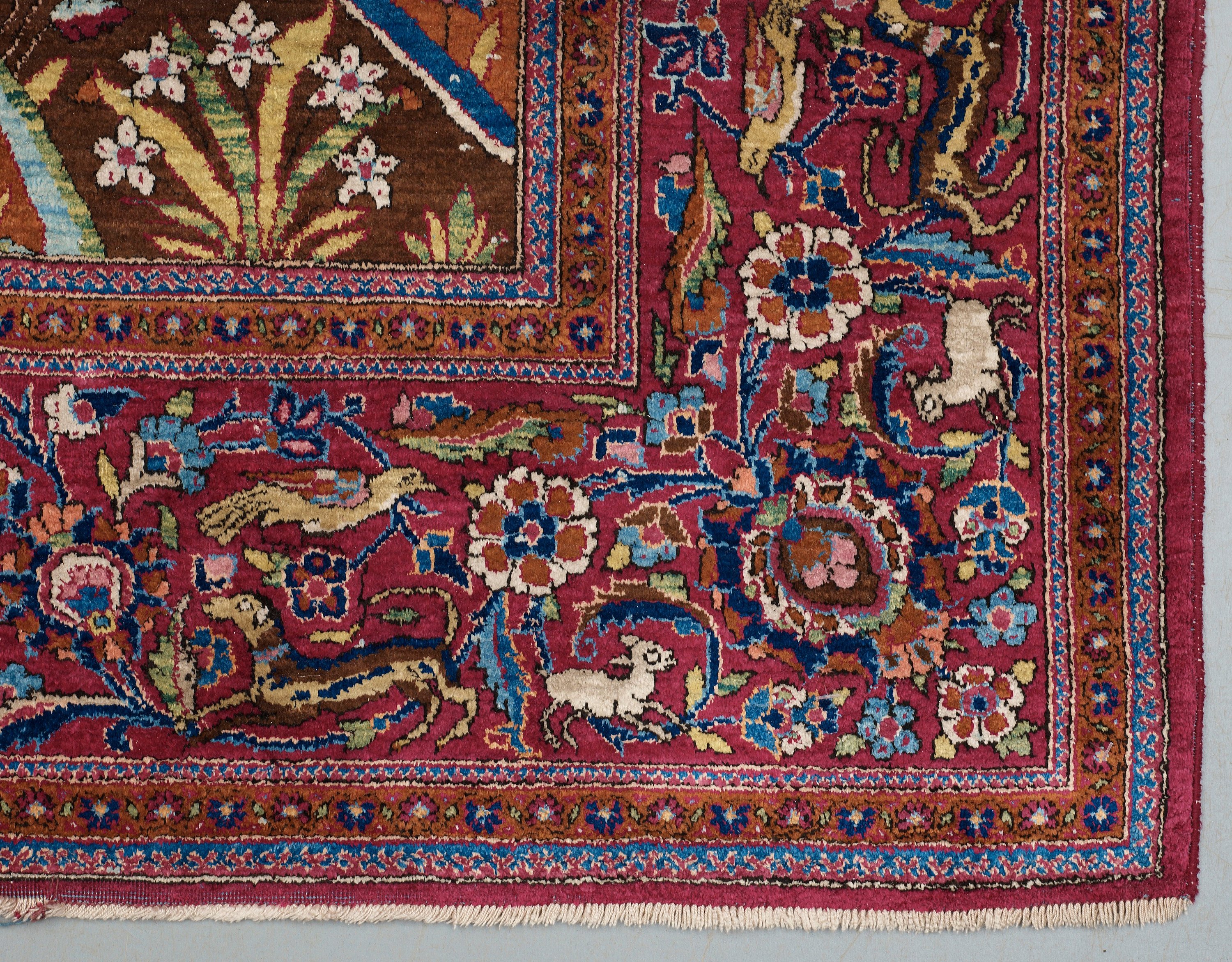 SEMI-ANTIQUE SILK KASHAN. 196,5 x 134,5 cm. - Bukowskis