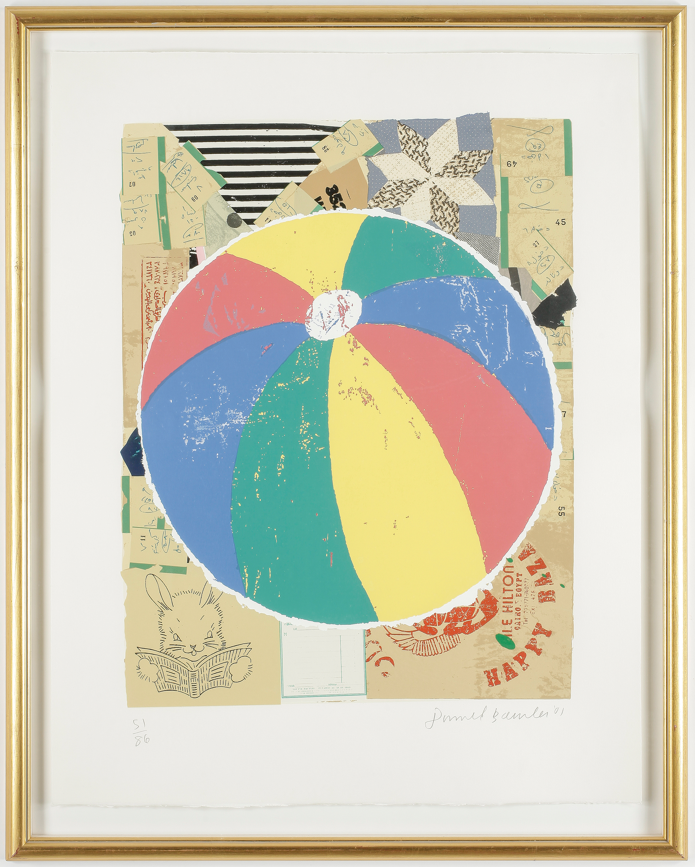 Donald Baechler, "Beachball", from: "Some of my subjects". - Bukowskis