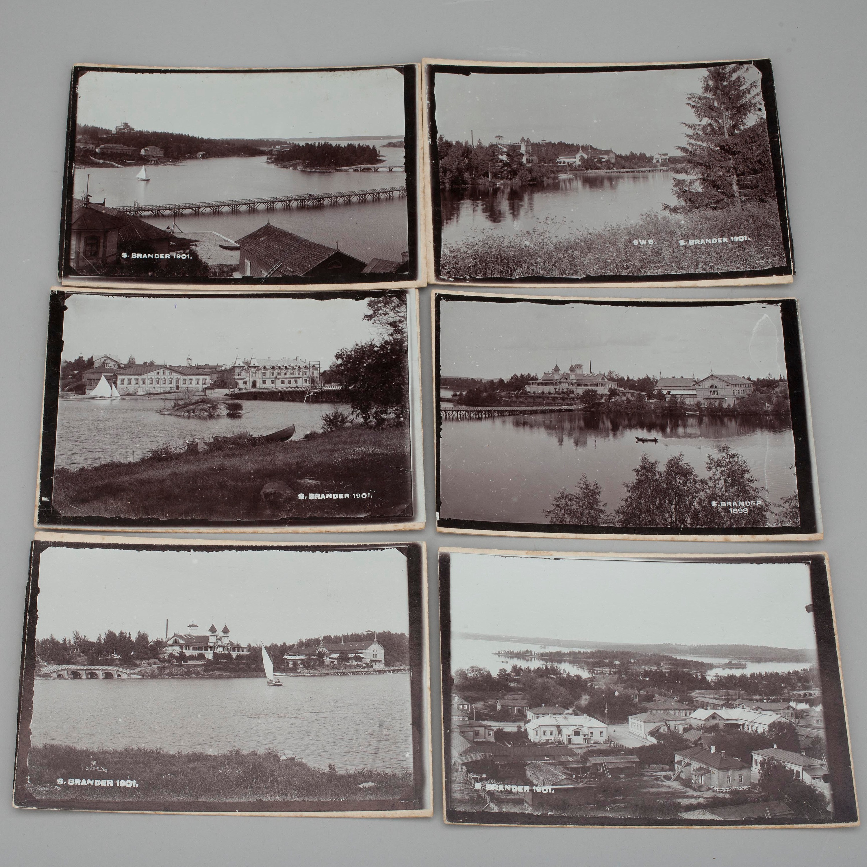 FOTOGRAFIER, 6 st, Signe Brander, Nyslott 1898-1901. - Bukowskis