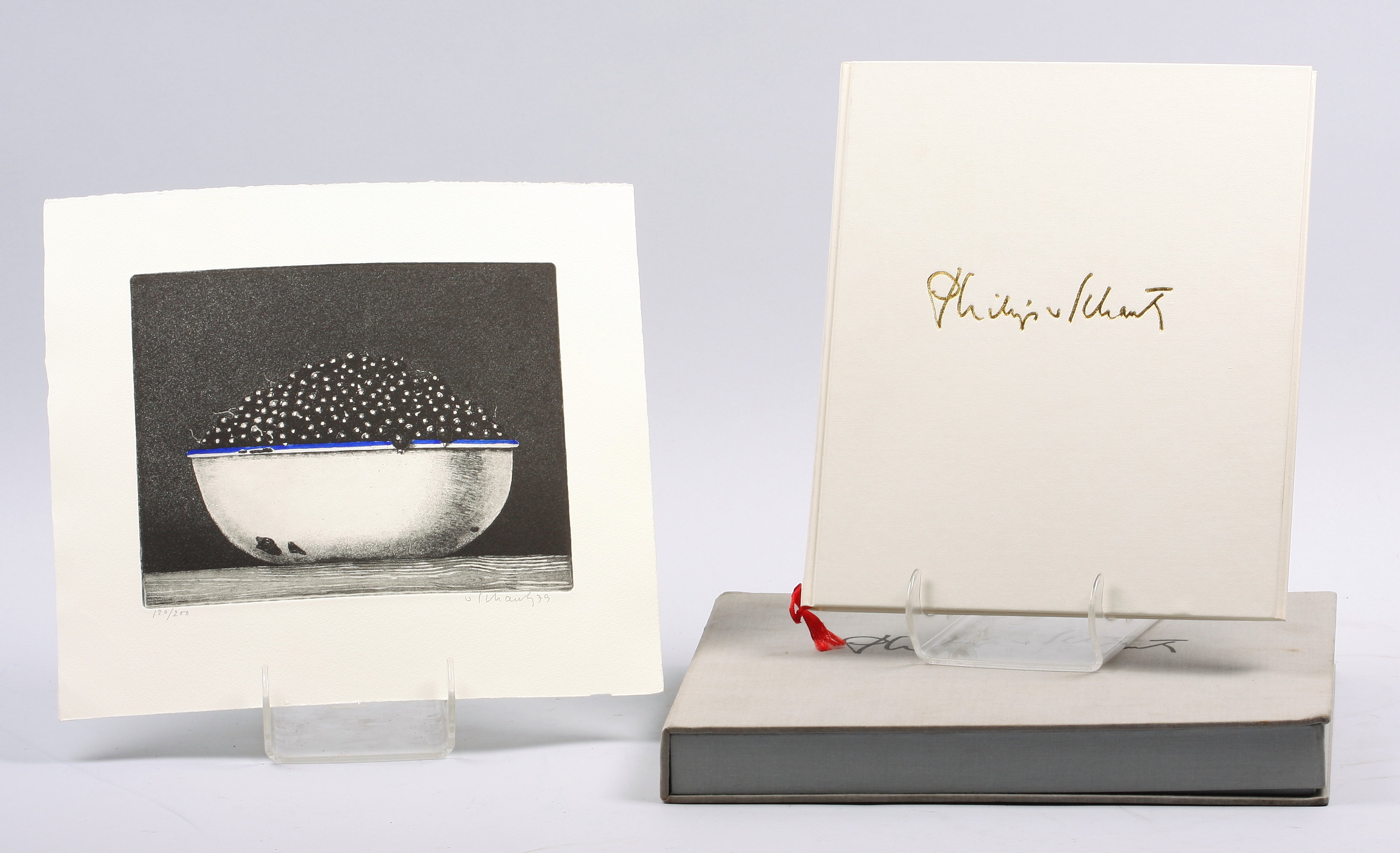 VON SCHANTZ, PHILIP. Bok med litografi. "Philip von Schantz Grafiker ...