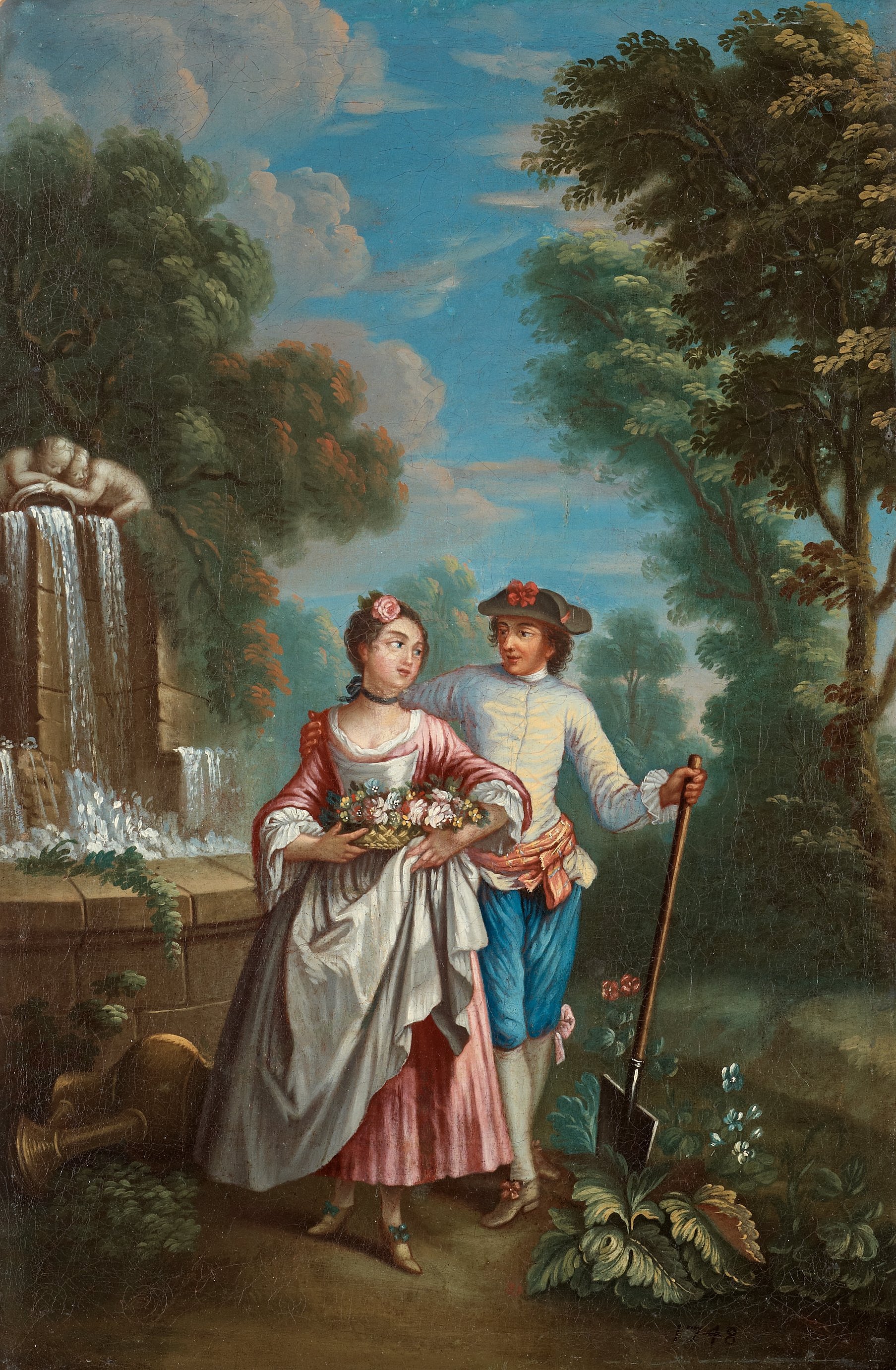 Courting couple. - Bukowskis