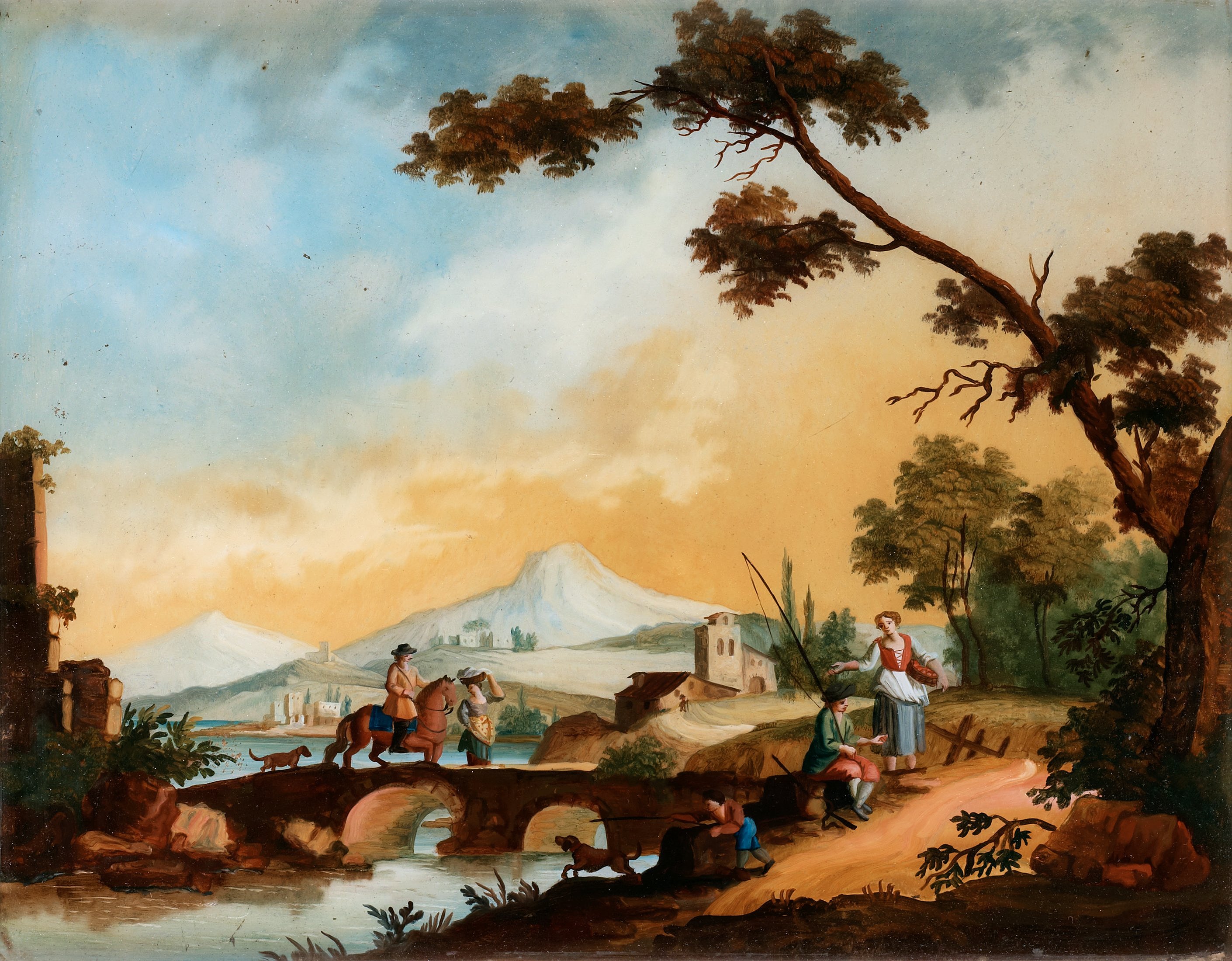 Pastoral landscapes with figures. - Bukowskis