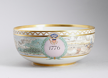BÅLSKÅL, porslin, "The American Revolution", Sven Vestergaard, Royal ...