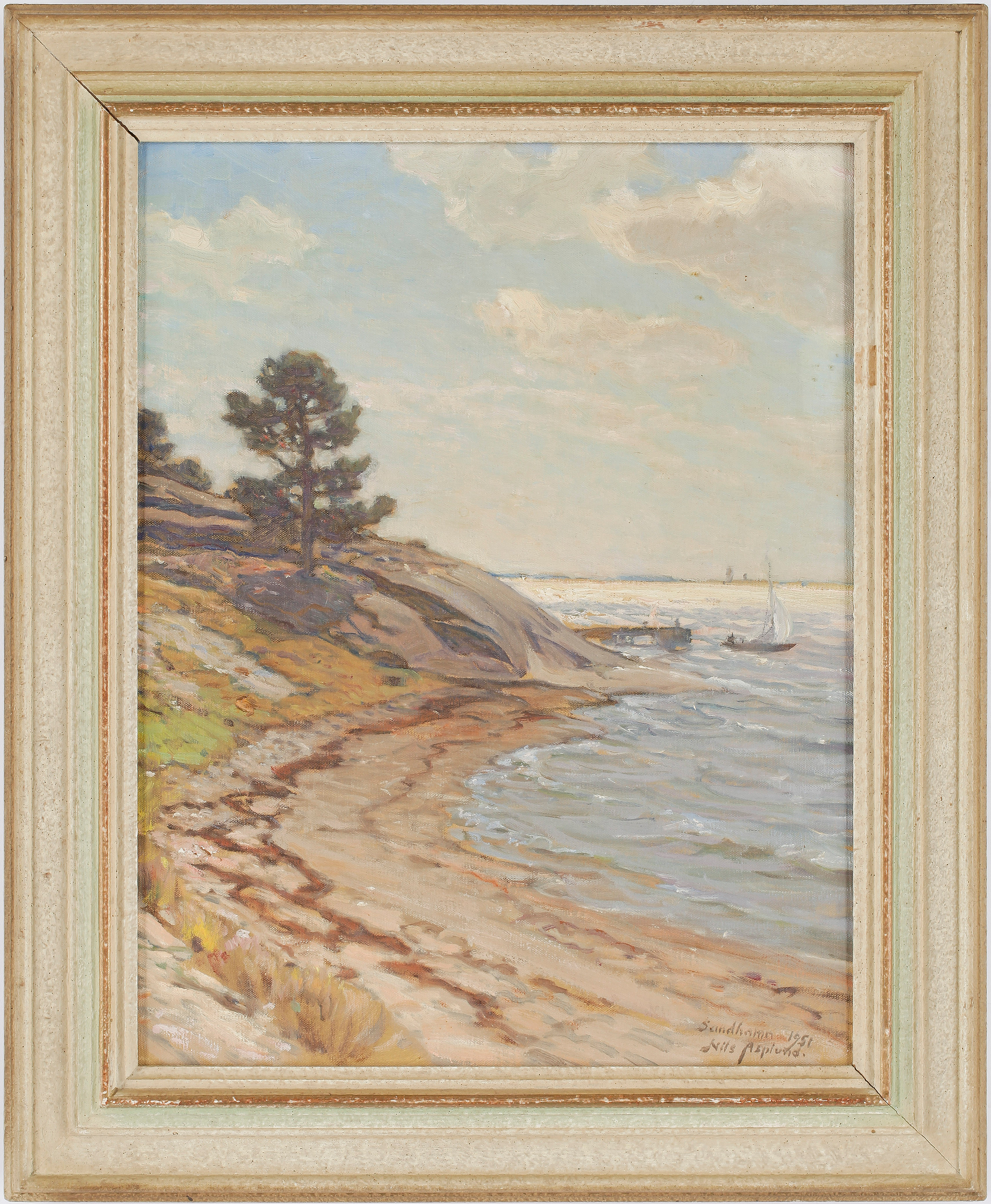 NILS ASPLUND, olja på duk, signerad och daterad 1951. - Bukowskis