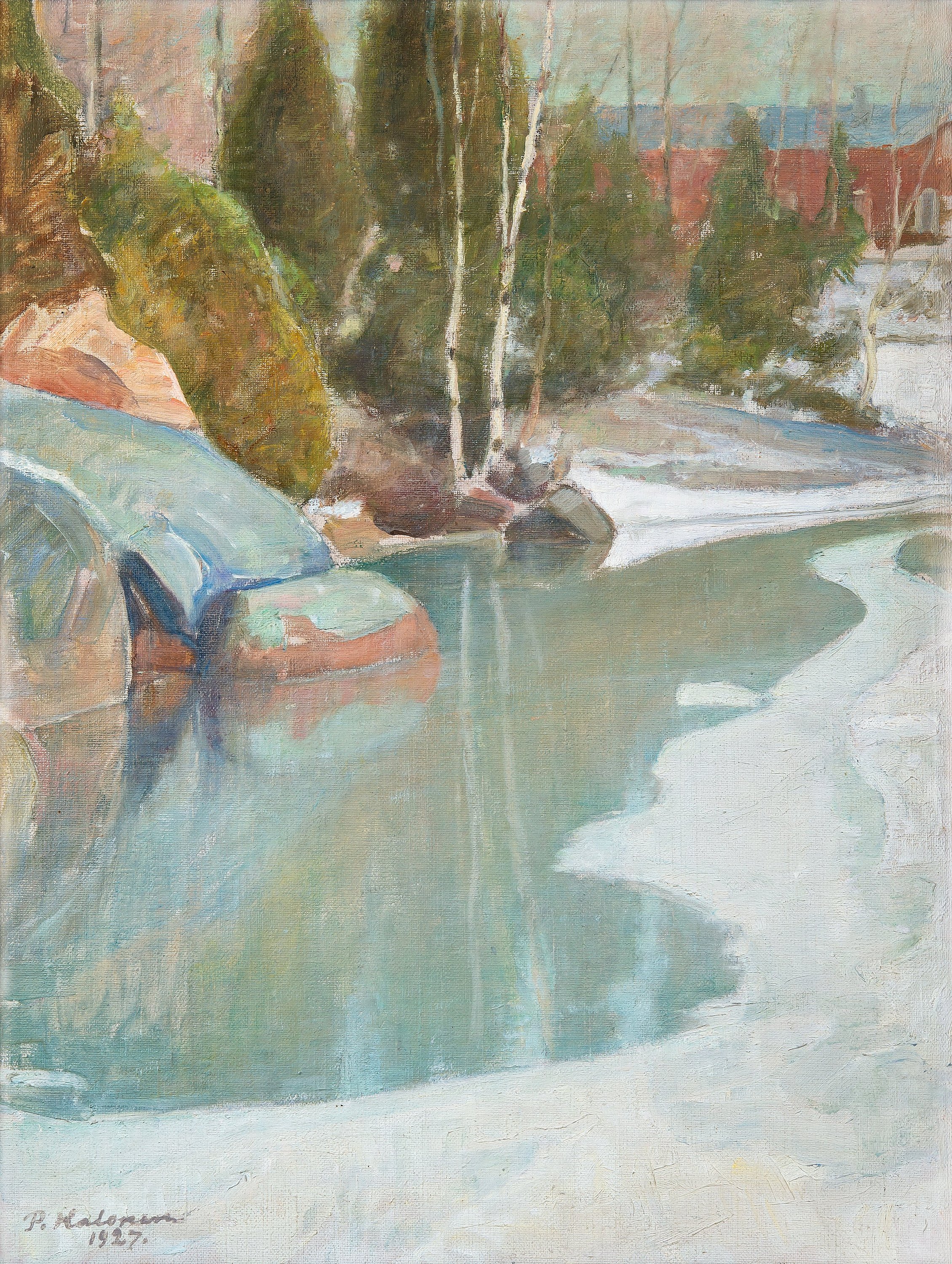 Pekka Halonen, "TIDIG VÅR". - Bukowskis