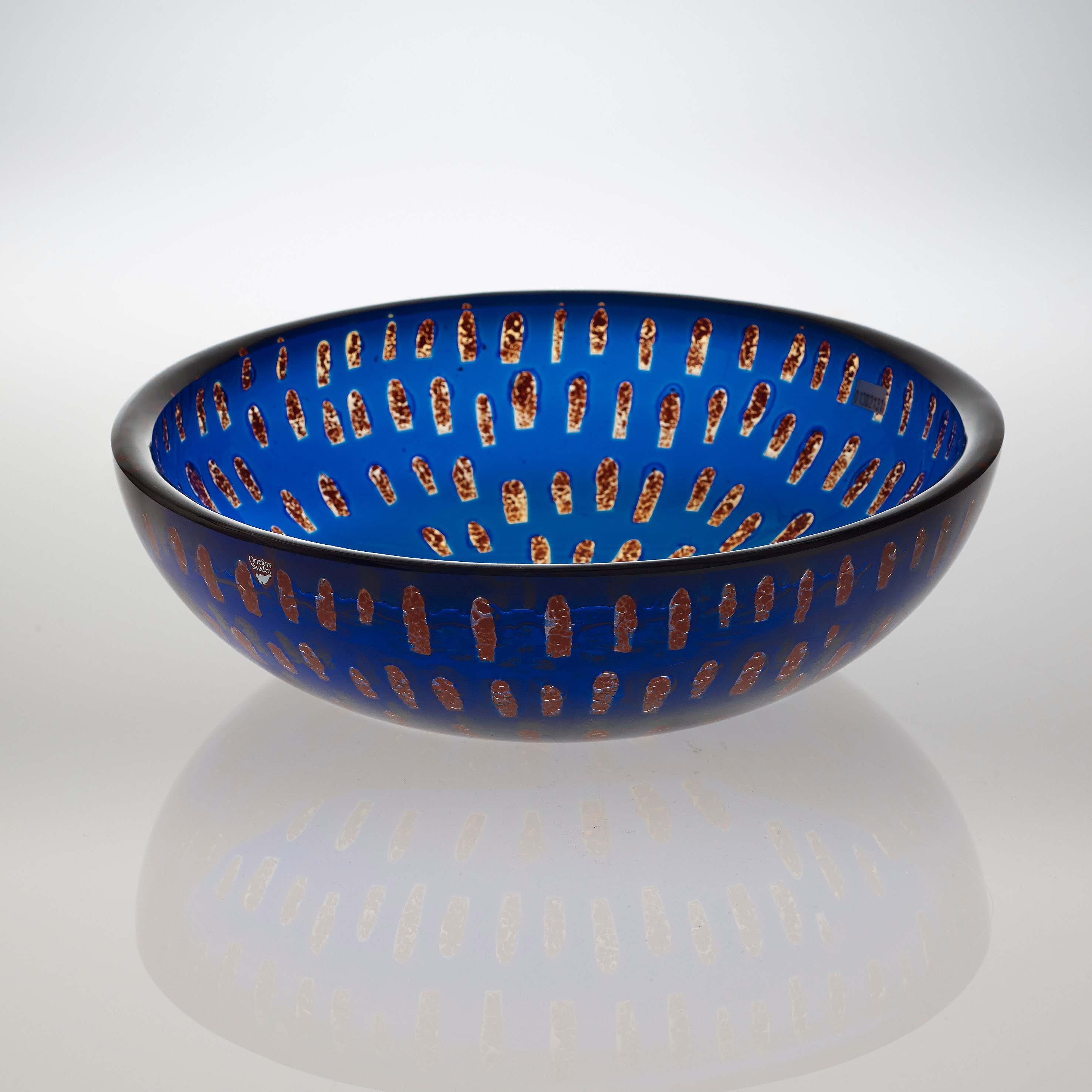 A Sven Palmqvist ravenna glass bowl, Orrefors 1985. - Bukowskis
