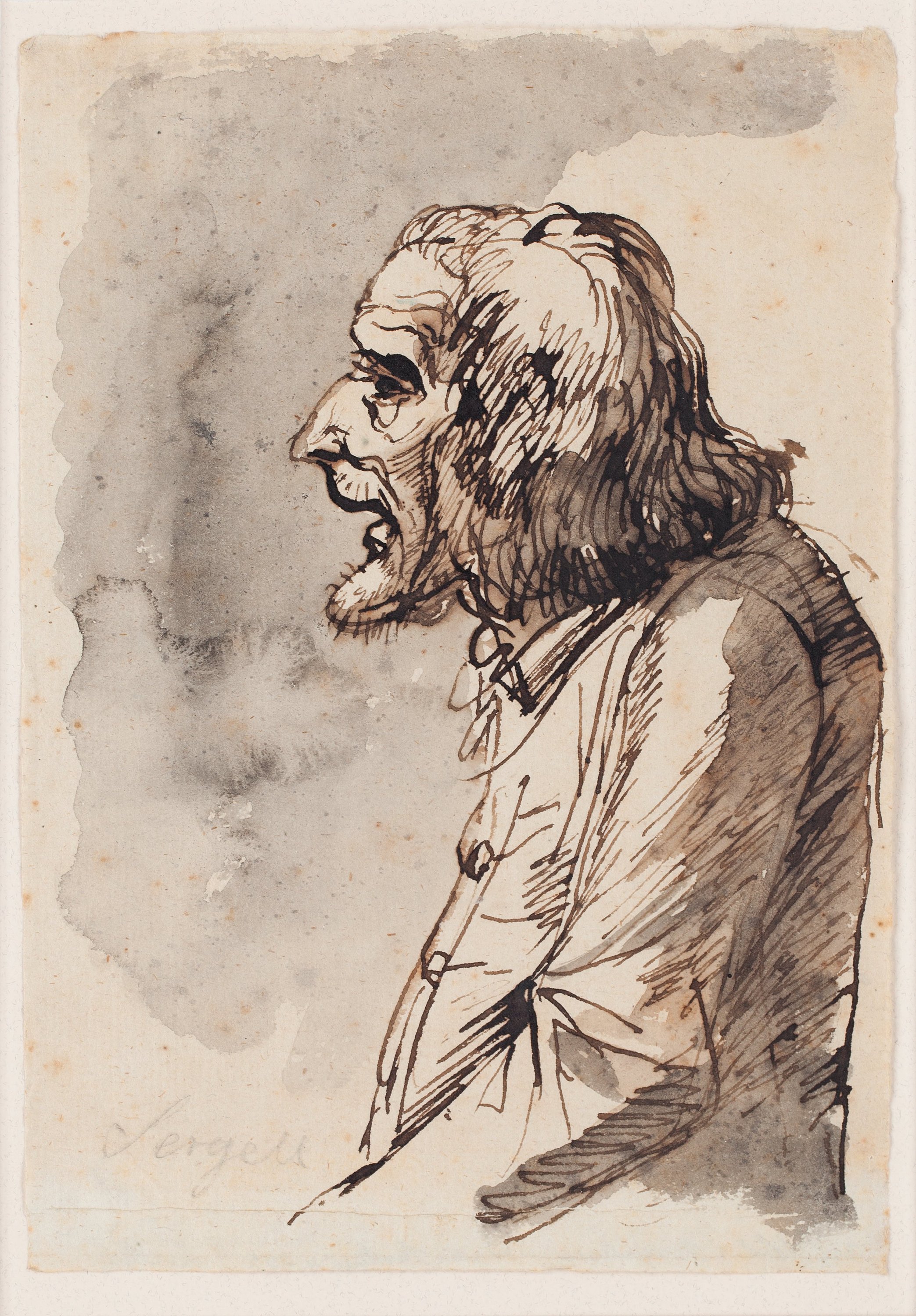 Johan Tobias Sergel, Old worker. - Bukowskis