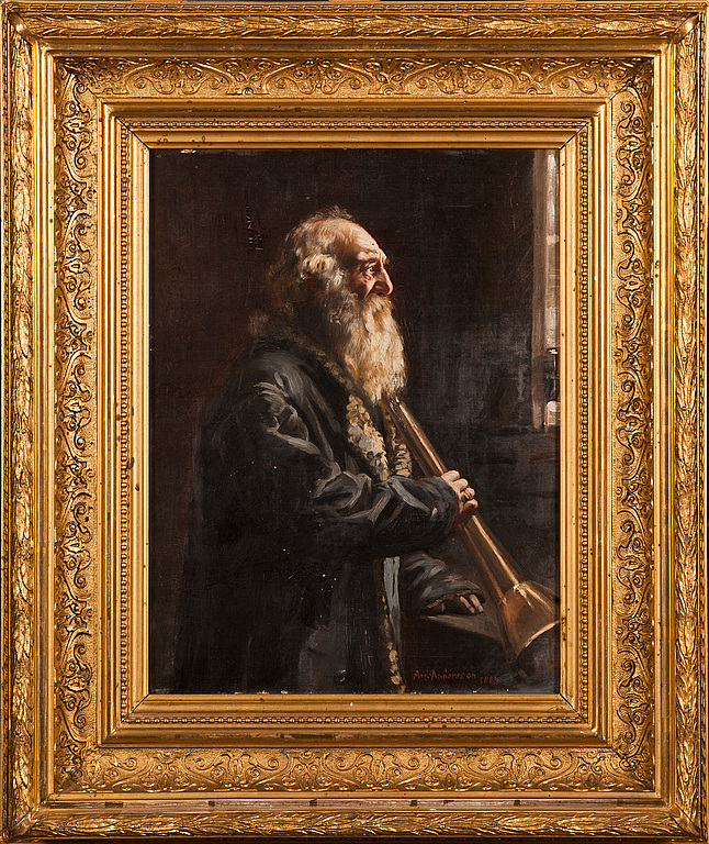 JOHAN AXEL GUSTAV, "J.A.G." ACKE, olja på duk, signerad Axel Andersson ...