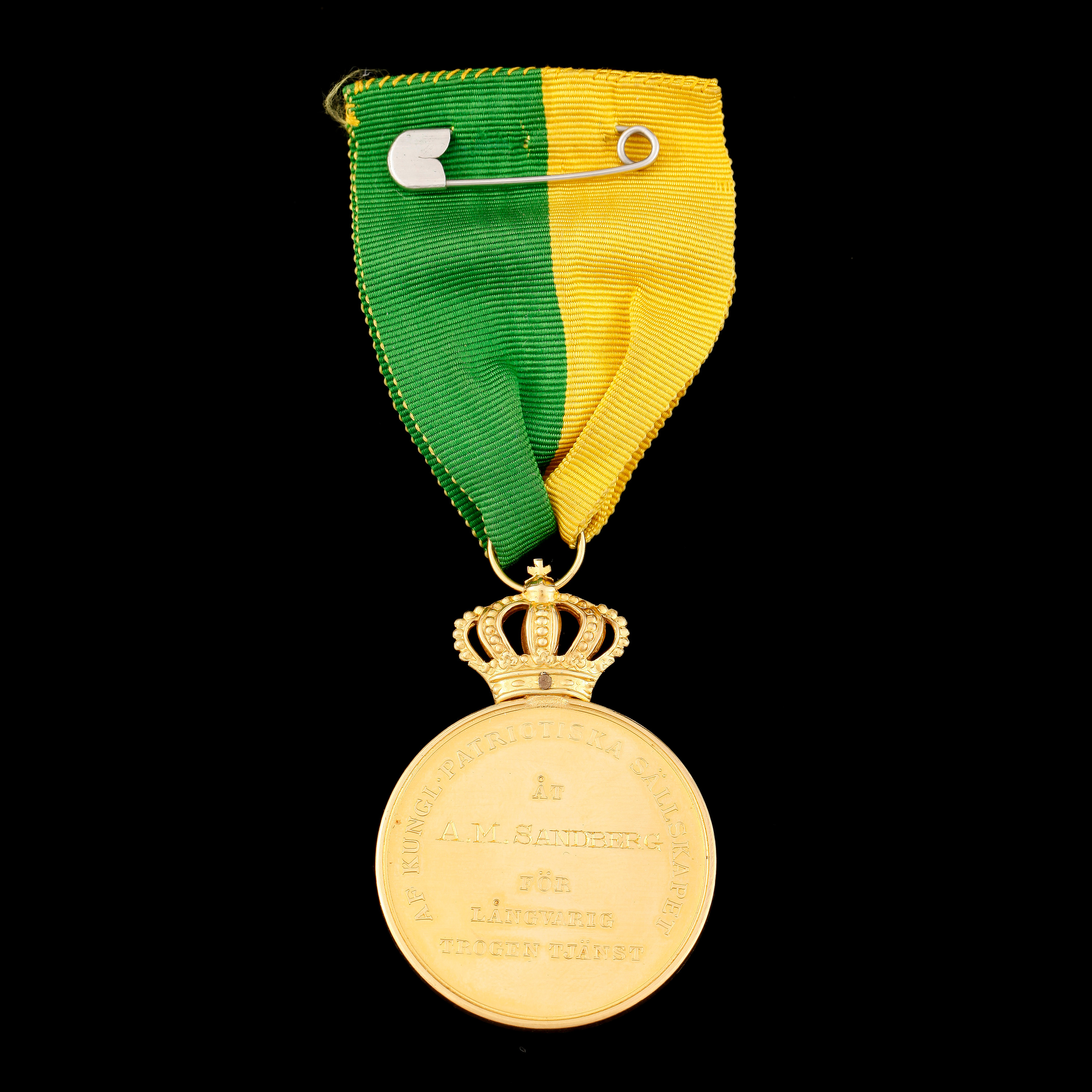 MEDALJ, 1936. 18 k guld. Tot 31 g. - Bukowskis