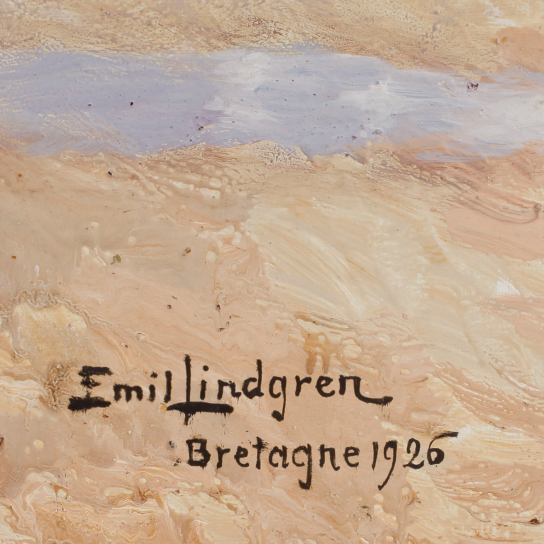 EMIL LINDGREN, olja på duk, signerad o daterad 1926. - Bukowskis