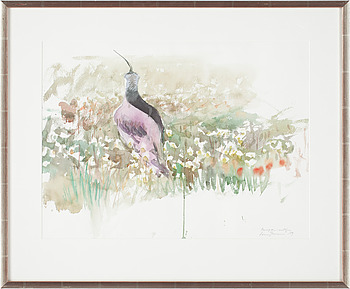 LARS JONSSON, akvarell, signerad. - Bukowskis