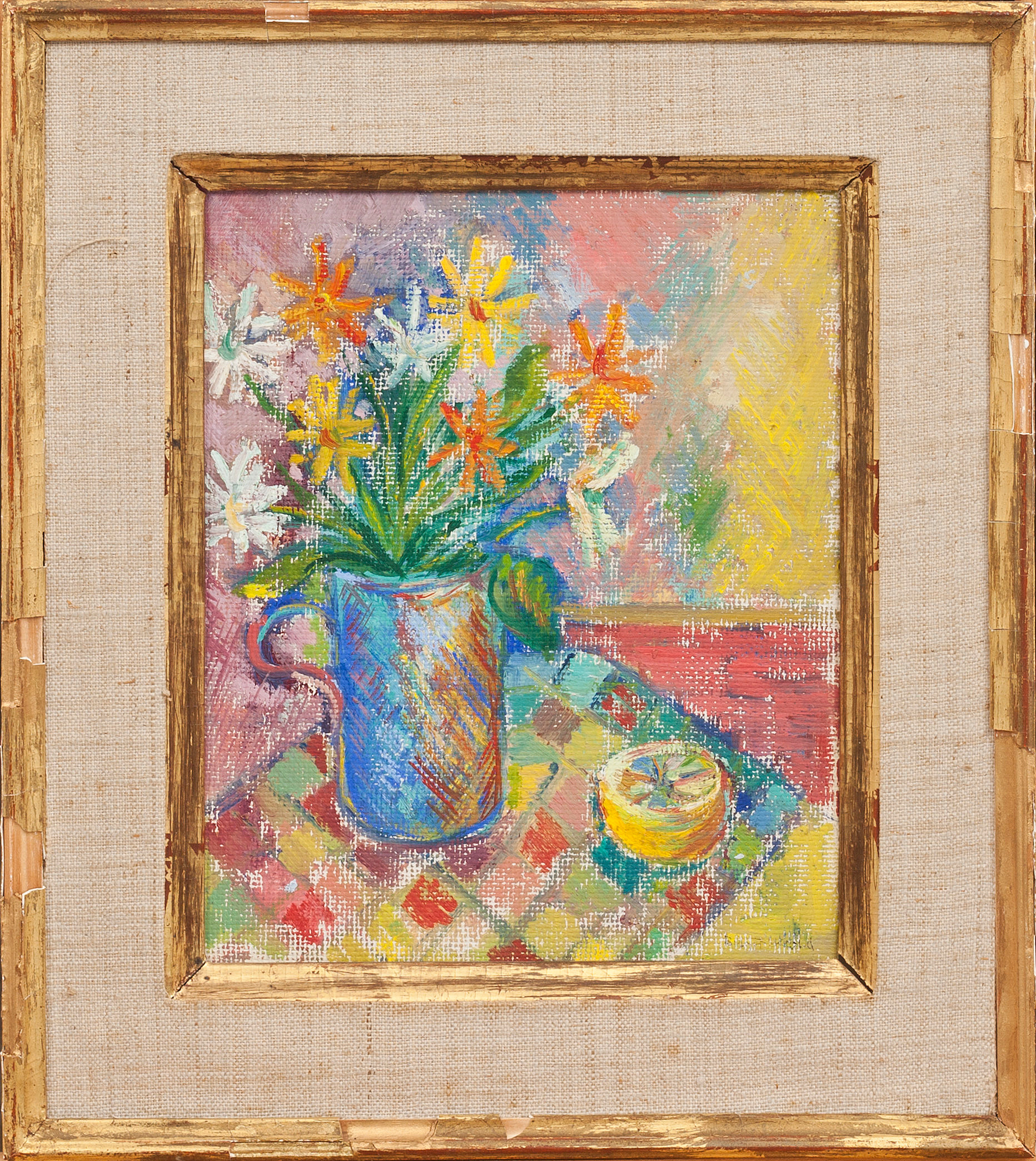 BIRGIT SKIÖLD, olja på pannå. Signerad. - Bukowskis