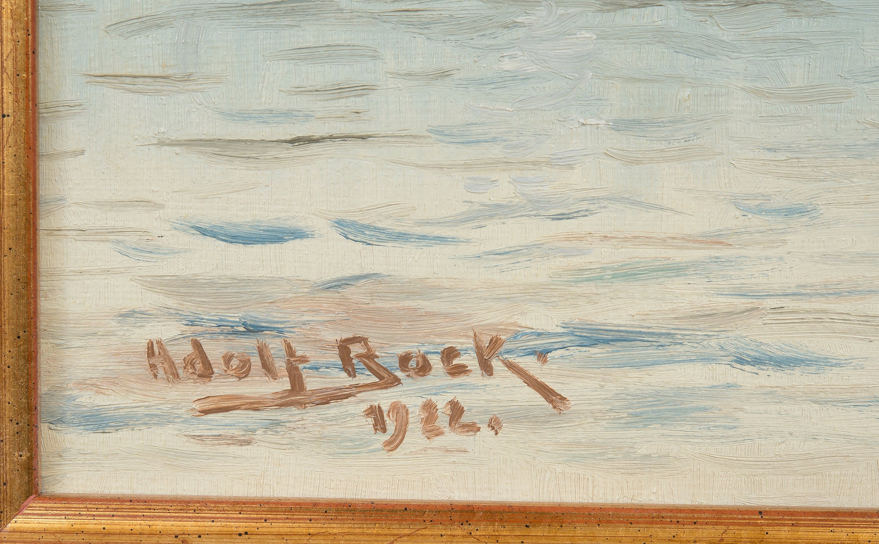 Adolf Bock, STILL MORNING AT SEA. - Bukowskis