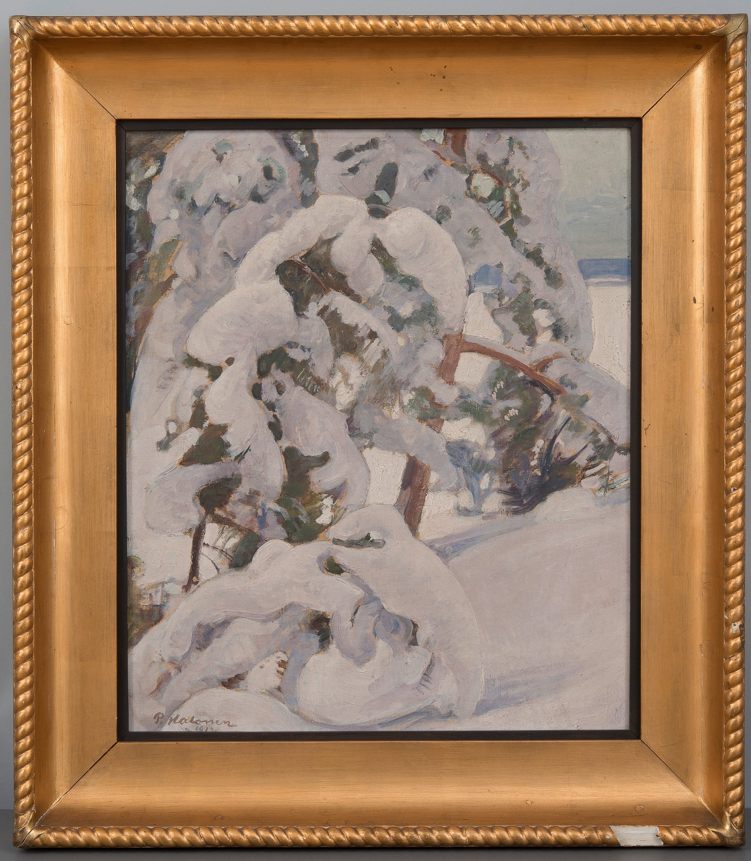 Pekka Halonen, SNOWY PINE TREES. - Bukowskis