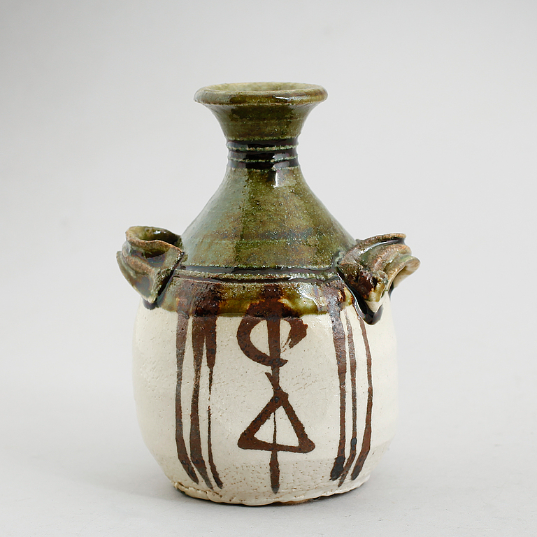 A Japanese stoneware vase, attributed to Wakao Toshisada. - Bukowskis