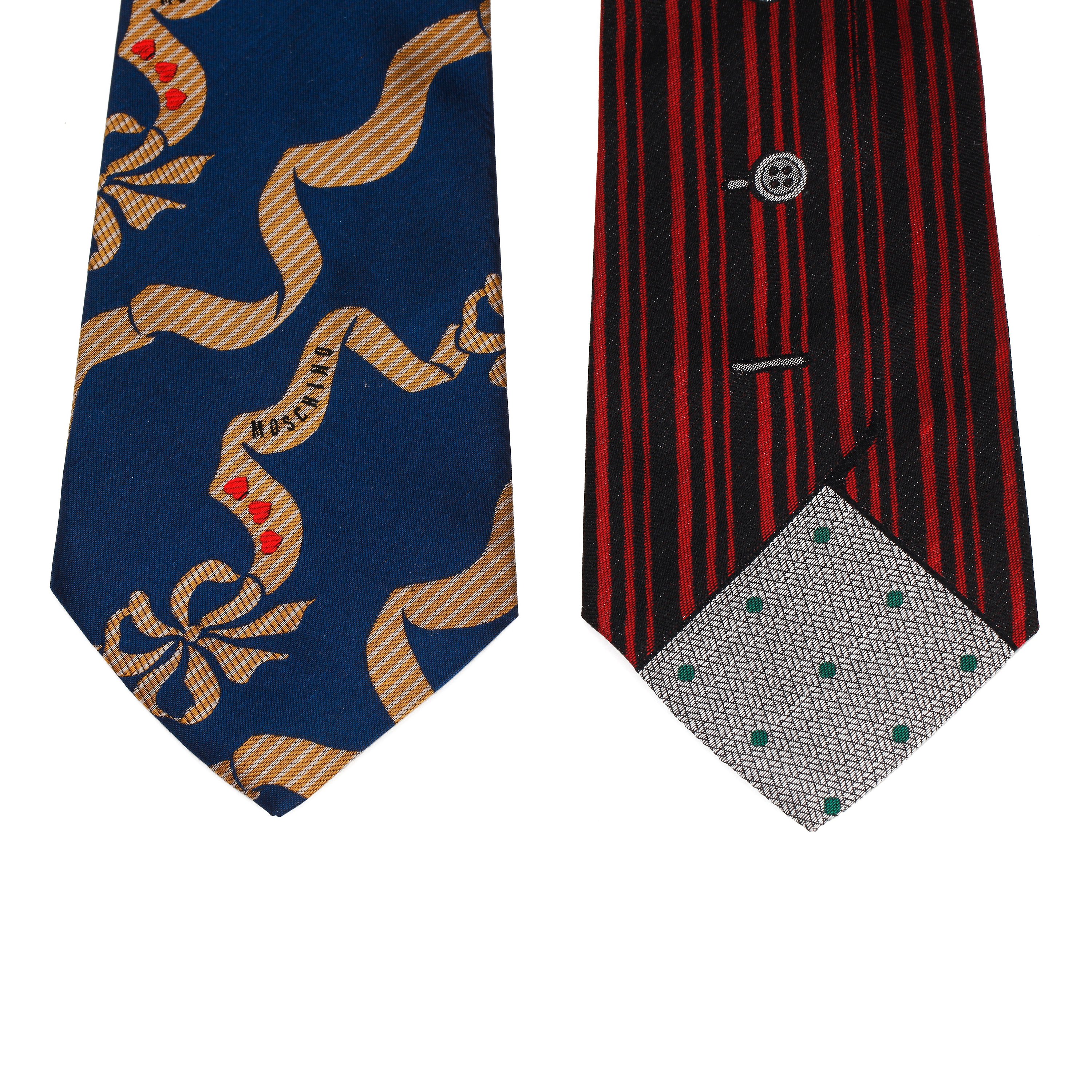 MOSCHINO, two silk ties. - Bukowskis